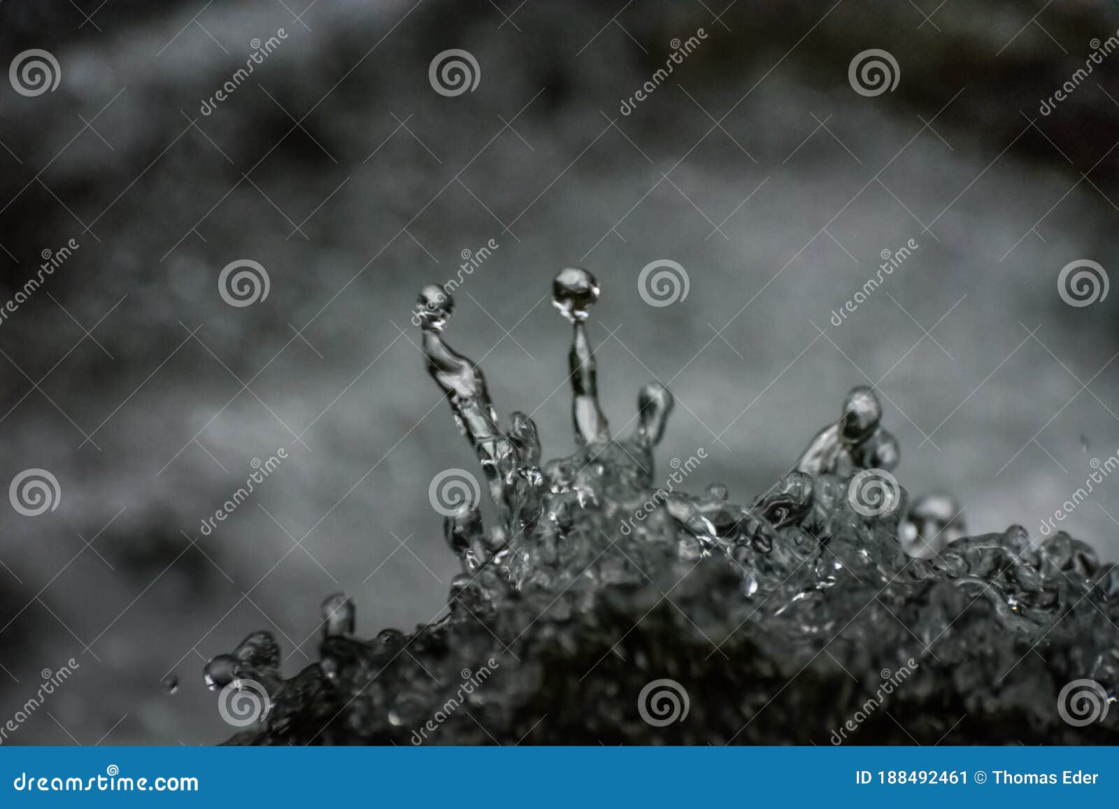 Long Drops in a Water Detail Stock Image - Image of naturally ...