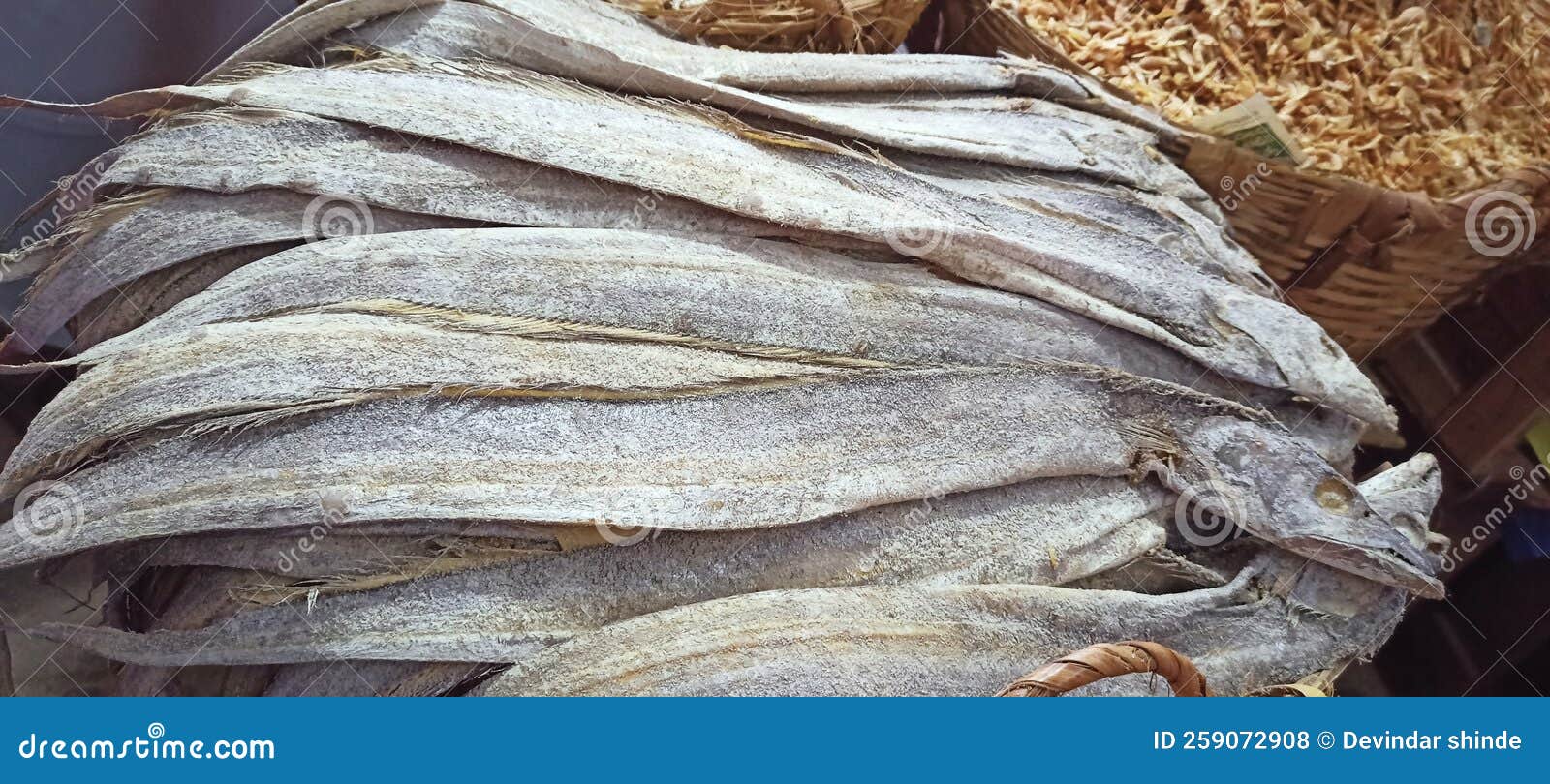 Long dry fish 2 stock photo. Image of soil, produce - 259072908