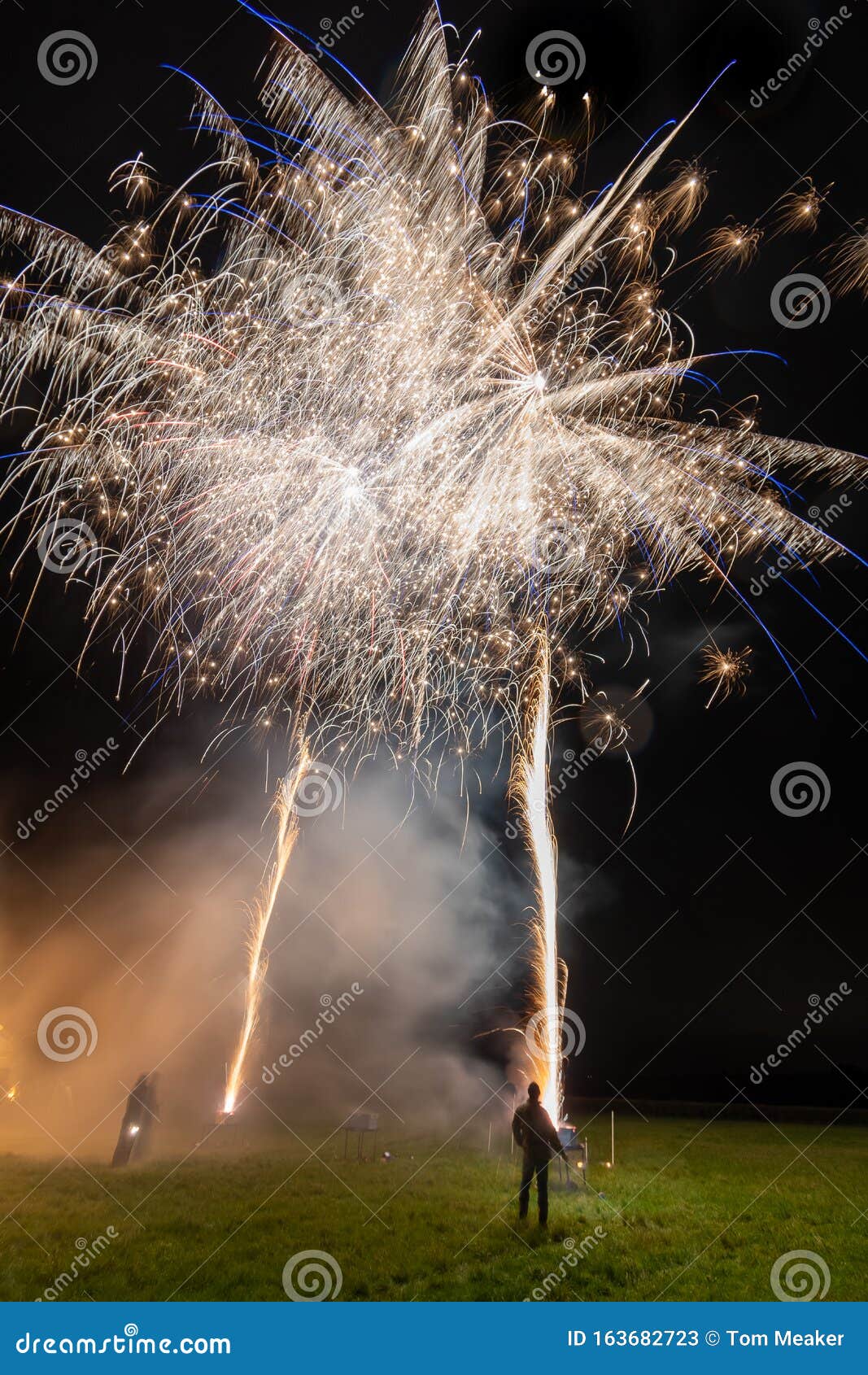 Fireworks stock image. Image of illuminated, celebration - 163682723