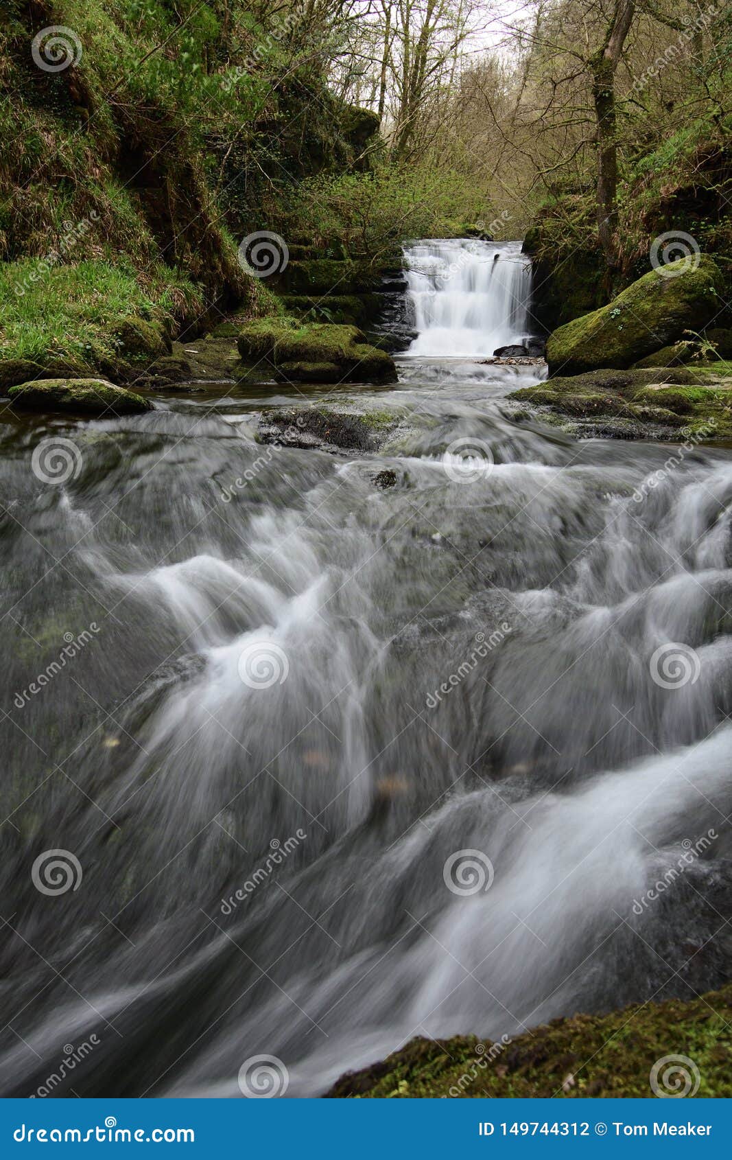 Watersmeet in Devon stock photo. Image of landscape - 149744312