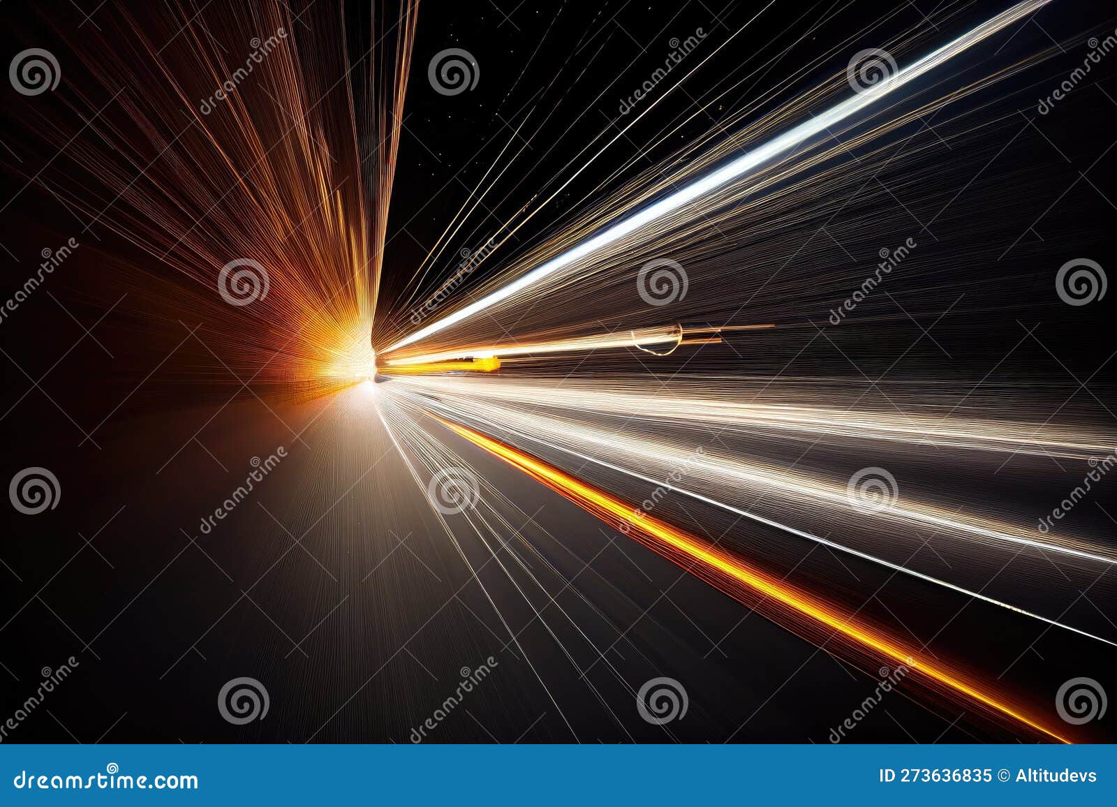 Long Exposure of Bright Light Source Moving through Dark Space, with ...
