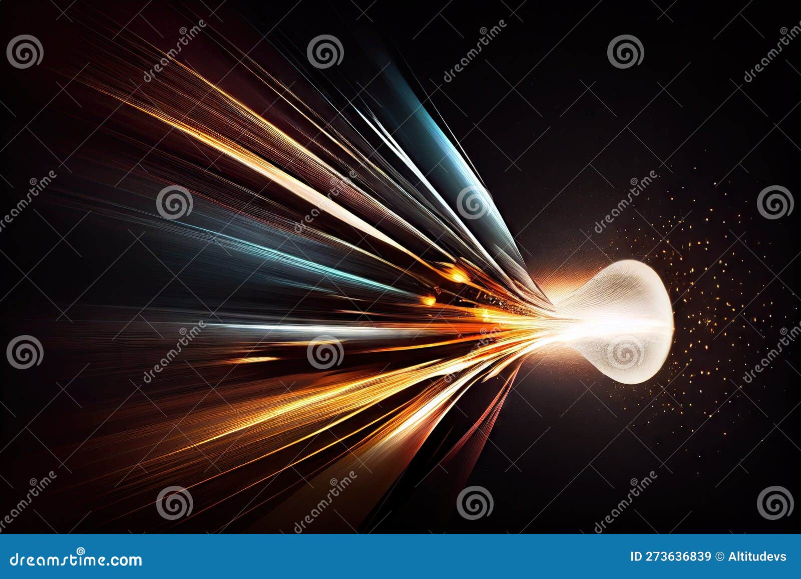 Long Exposure of Bright Light Source Moving through Dark Space, with ...