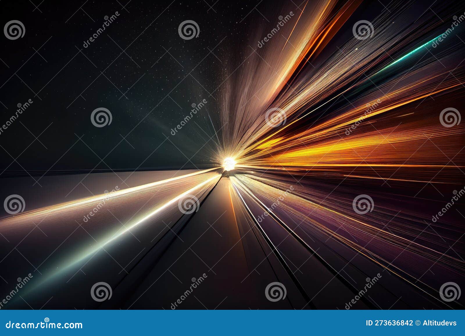 Long Exposure of Bright Light Source Moving through Dark Space, with ...