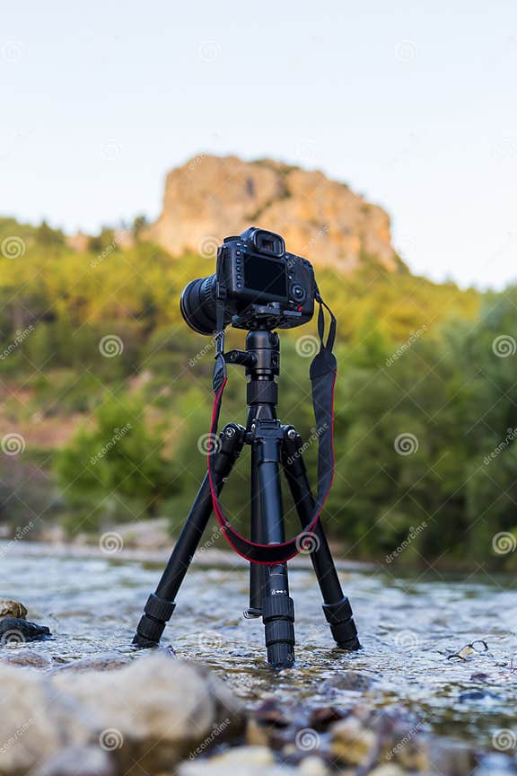Long Exposure Camera in the River Stock Photo - Image of hobby, nature ...