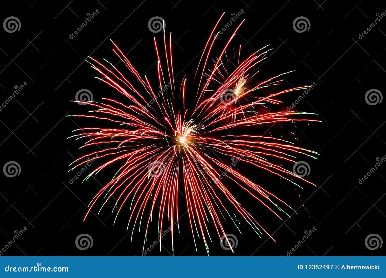Long exposure fireworks stock image. Image of starburst - 12352497