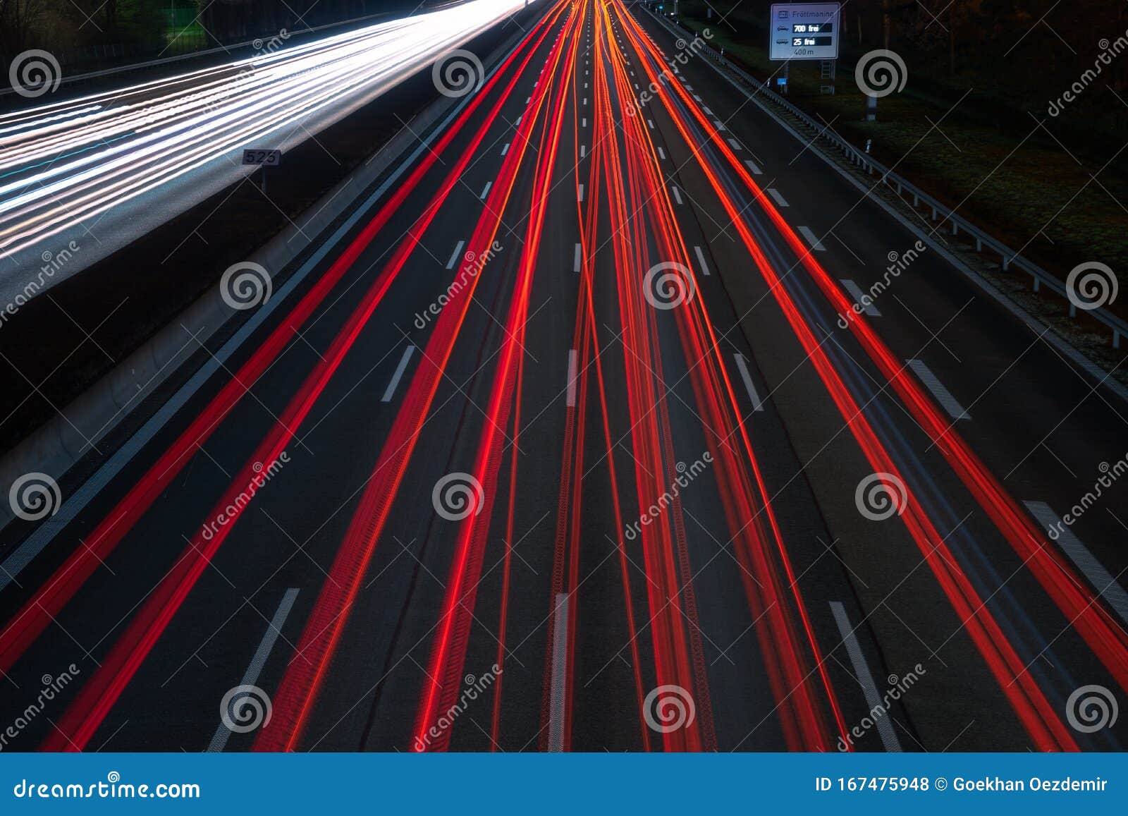 Long Exposure of Highway Near Munich, Germany Stock Photo - Image of ...