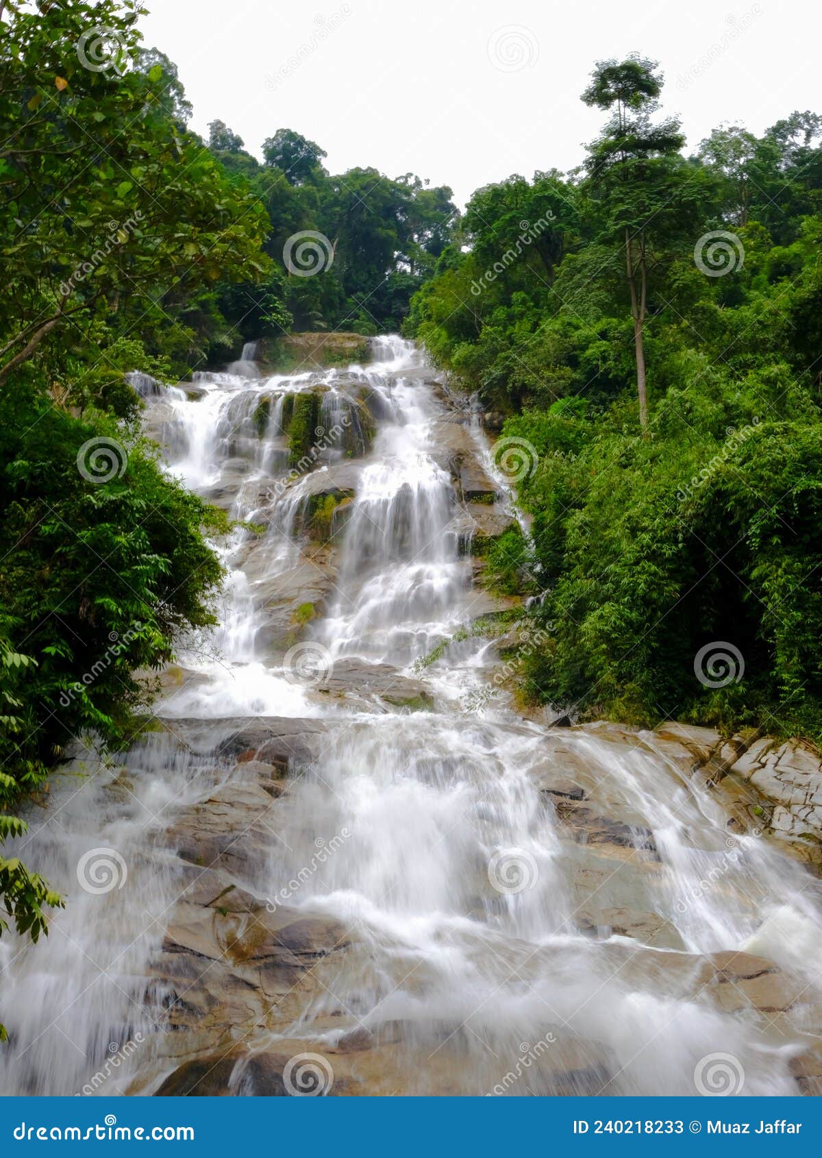 A Waterfall at Lata Kinjang, Perak, Malaysia. Stock Image - Image of ...