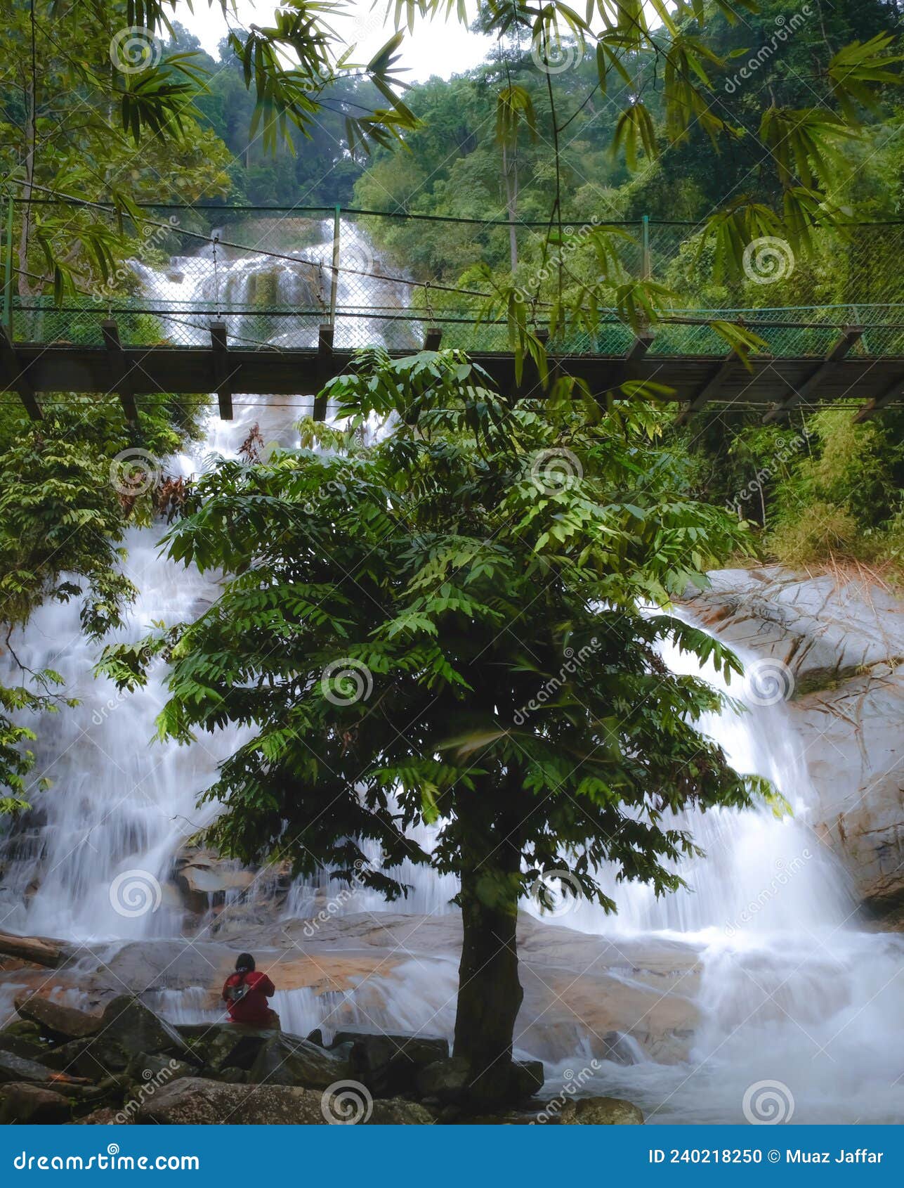 A Waterfall at Lata Kinjang, Perak, Malaysia. Stock Photo - Image of ...