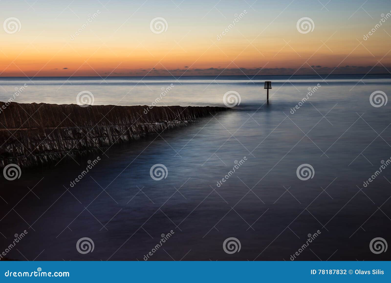 Long exposure of jetty stock photo. Image of long, ocean - 78187832
