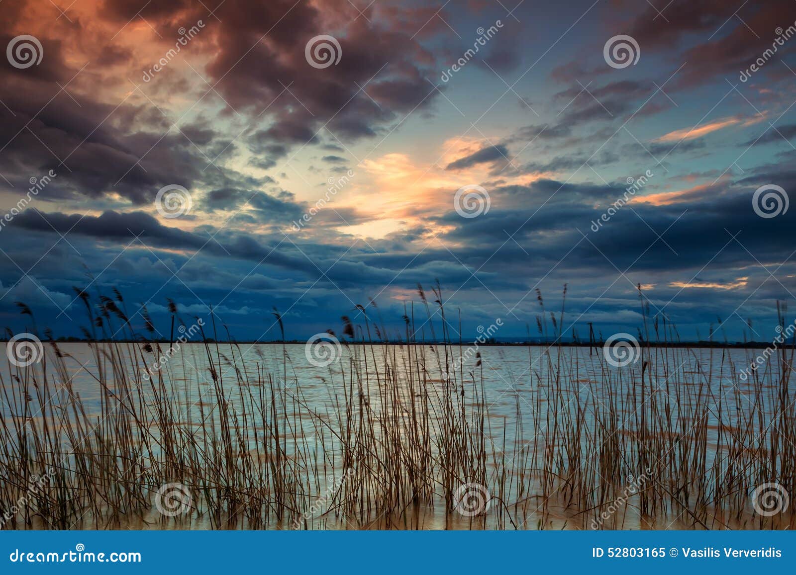 Long Exposure of Magic Sunrise. Photographed Using ND Filter and Stock ...