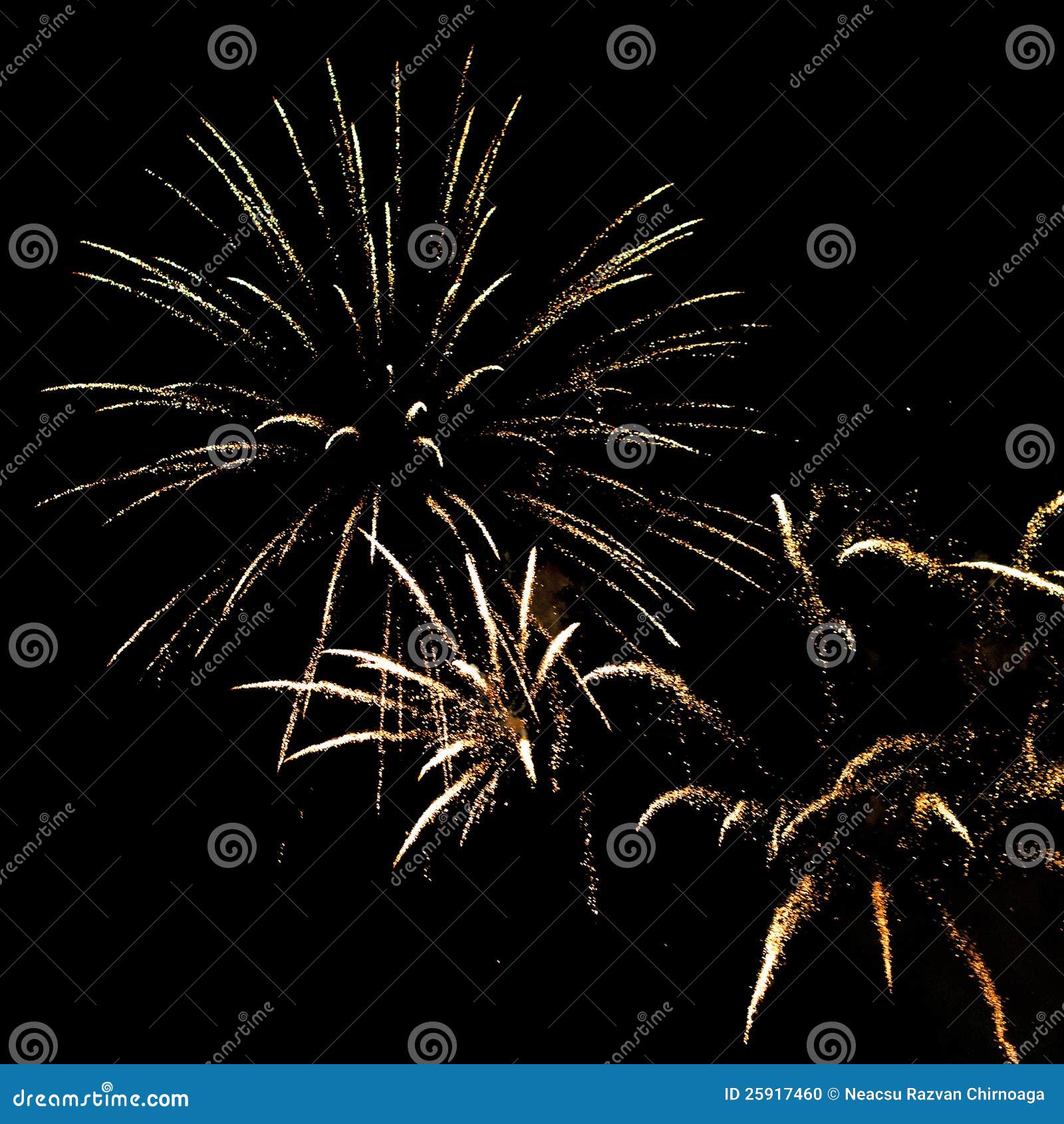 Long Exposure of Multiple Fireworks Stock Photo - Image of spark, fire ...