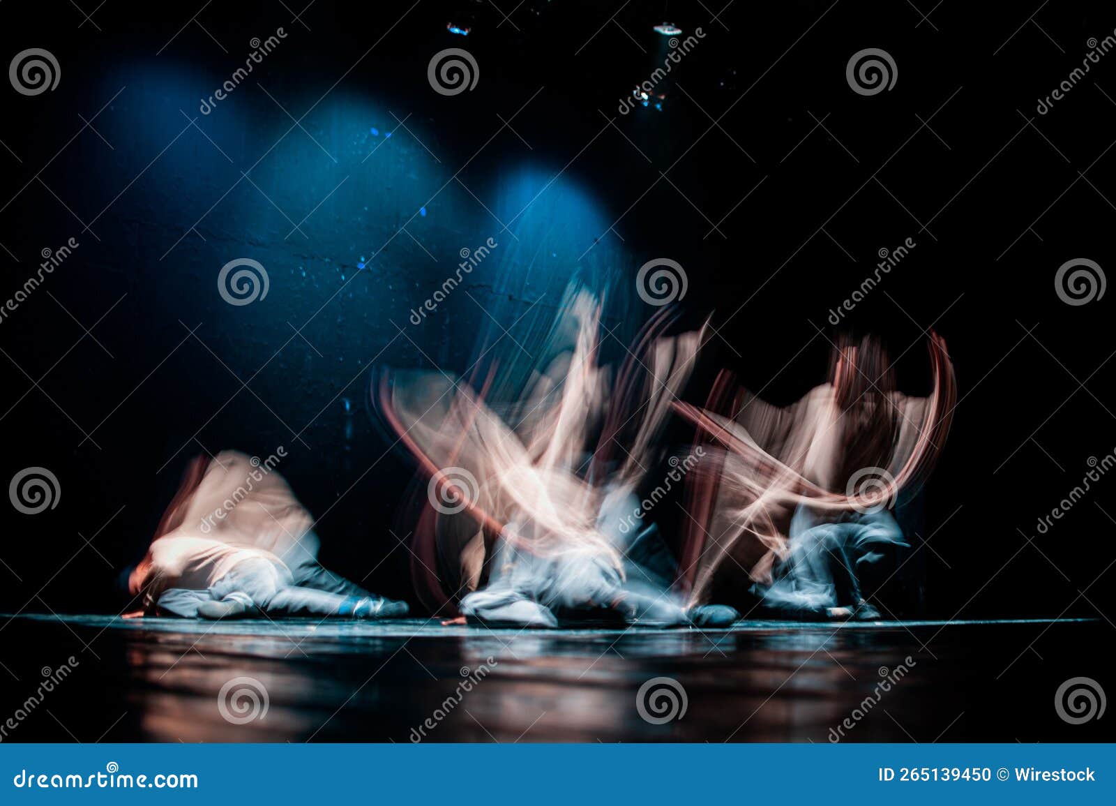 Long Exposure of a Performance on a Stage Stock Photo - Image of light ...