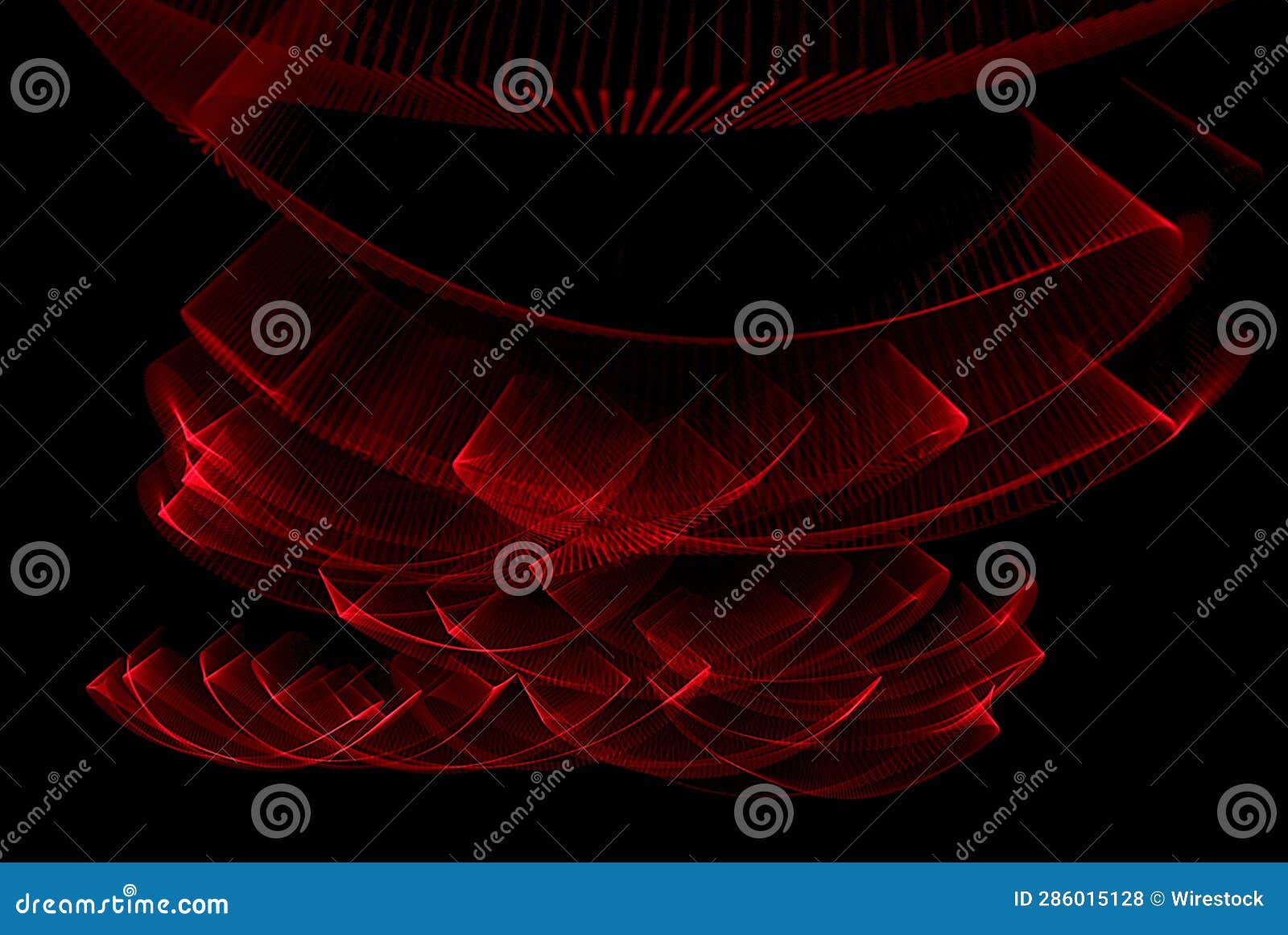 Long Exposure of Red Lights Against a Dark Background Stock Photo ...