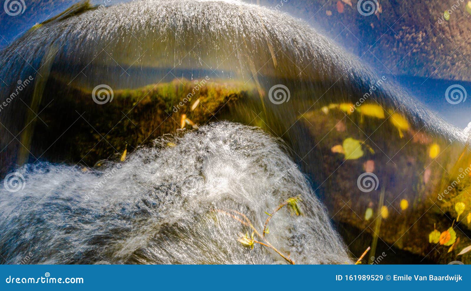 Long Exposure of River Water Floating Over Rocks Stock Image - Image of ...