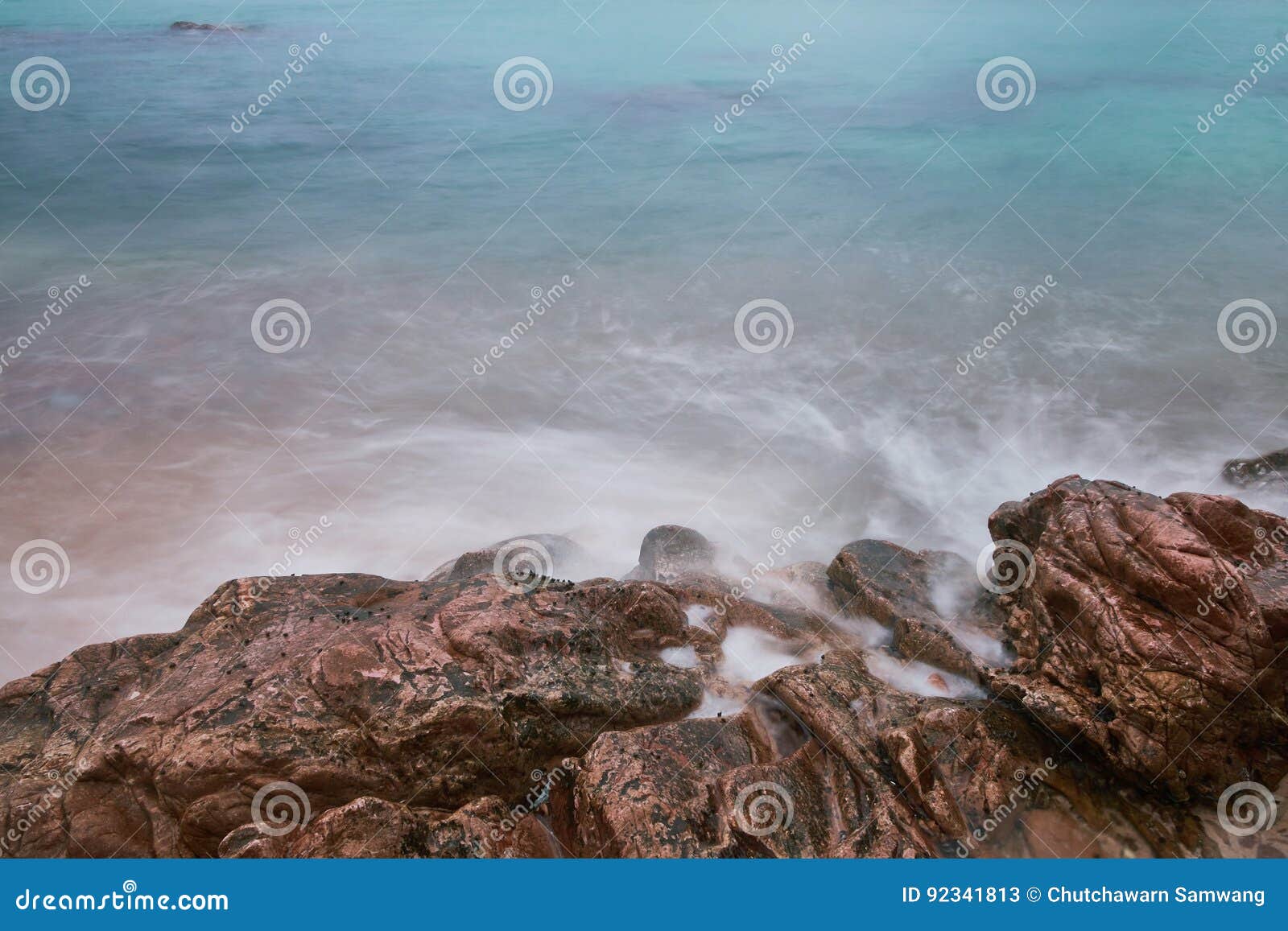 Long exposure of sea stock image. Image of beach, color - 92341813