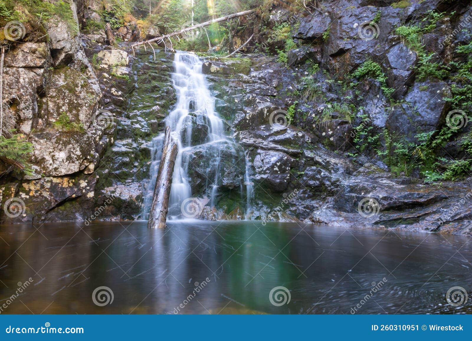 Long Exposure Shot of a Beautiful Waterfall Stock Image - Image of ...