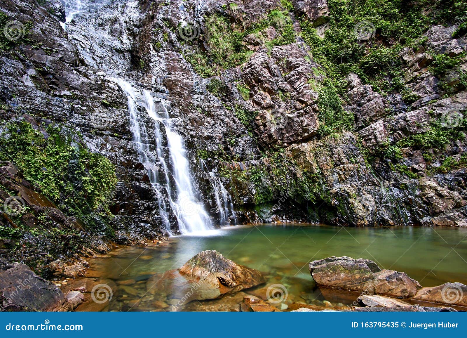 Long Exposure from Temurun Waterfall at Langkawi, Malaysia Stock Image ...