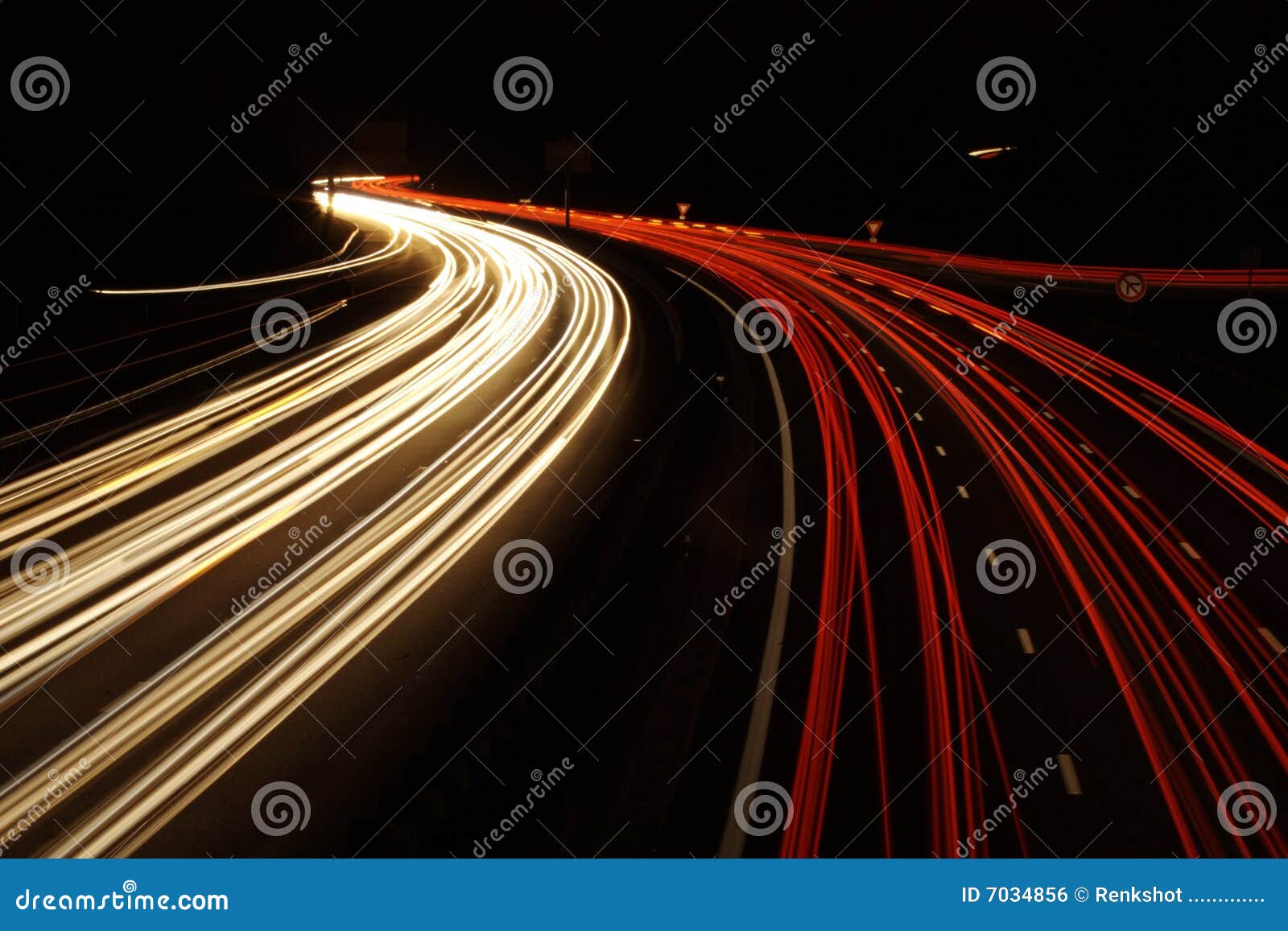 Long Exposure Traffic Shots Stock Photo - Image of black, scene: 7034856