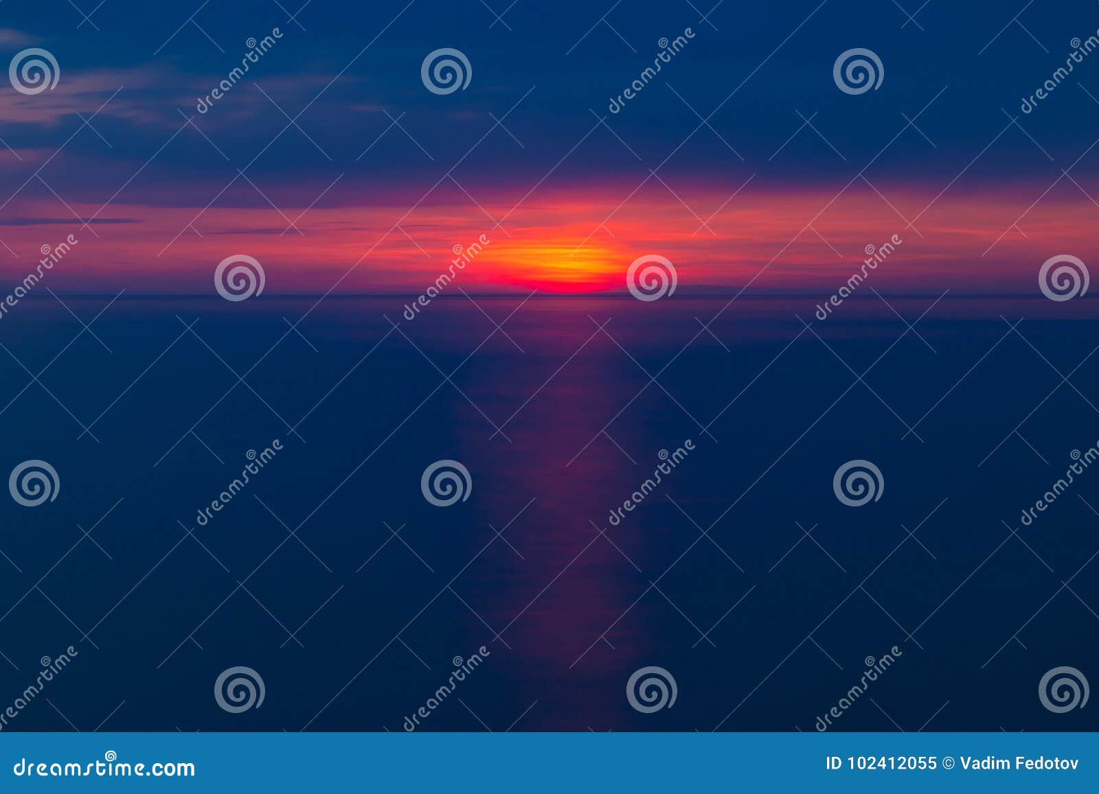 View of sea after sunset stock image. Image of beautiful - 102412055