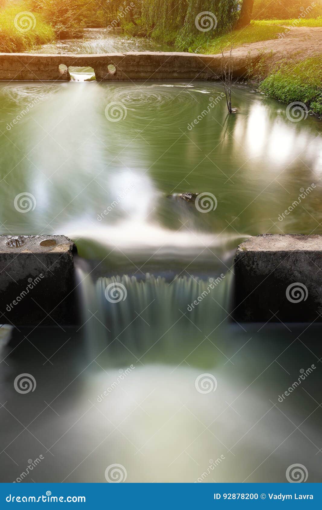 Long Exposure of Water Stream and Rocks Stock Photo - Image of small ...