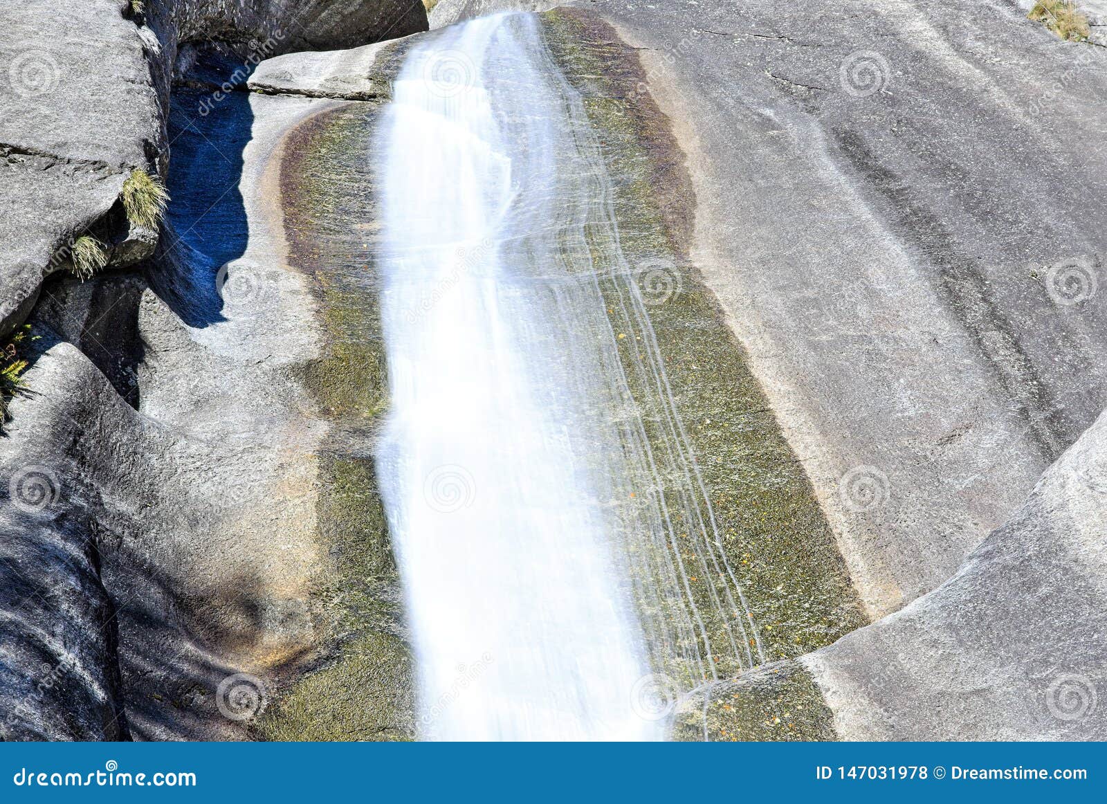 Bottom view of a waterfall stock photo. Image of waterfall - 147031978