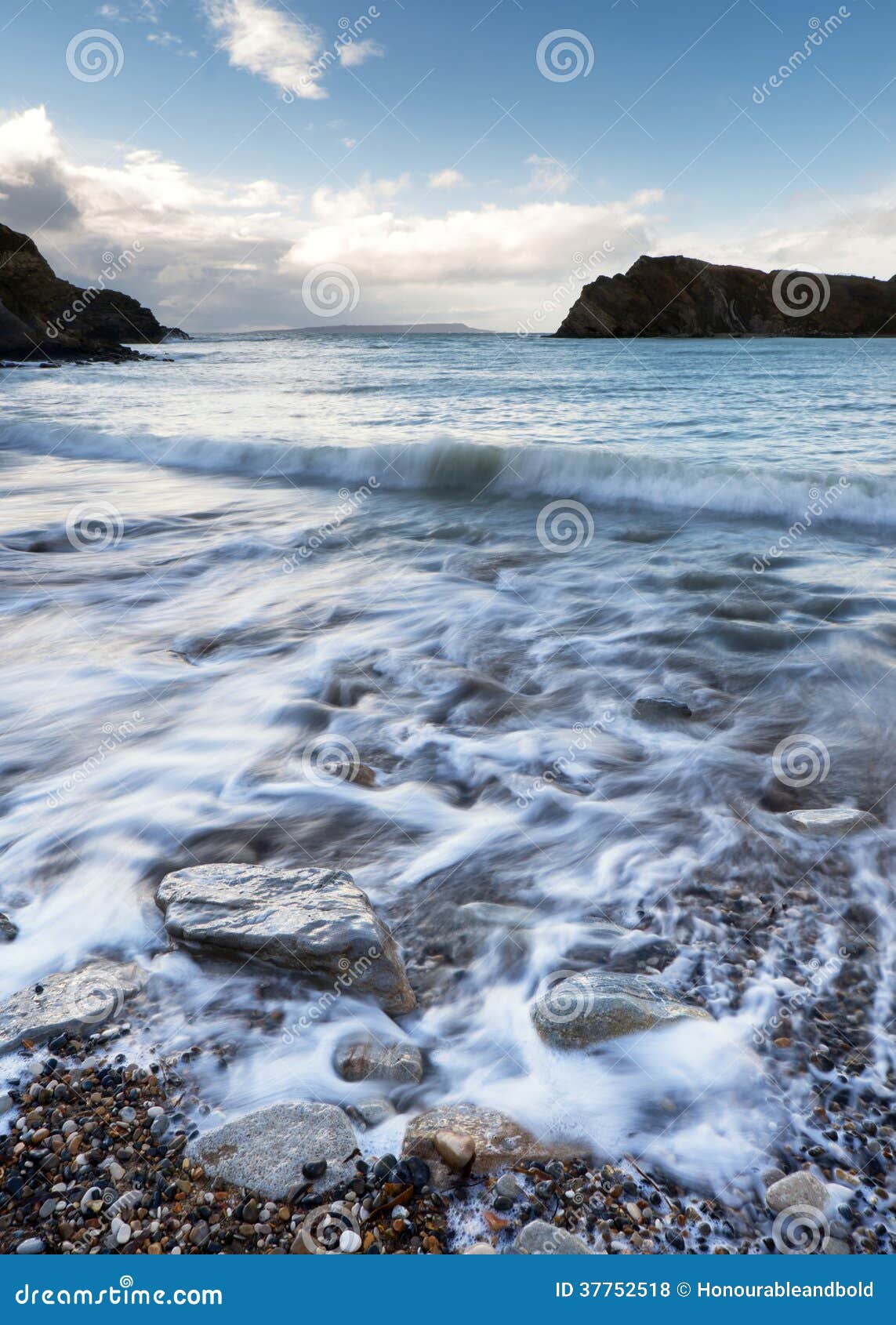 Receding Waves Form Waterfalls At Point Lobos State Reserve Royalty ...