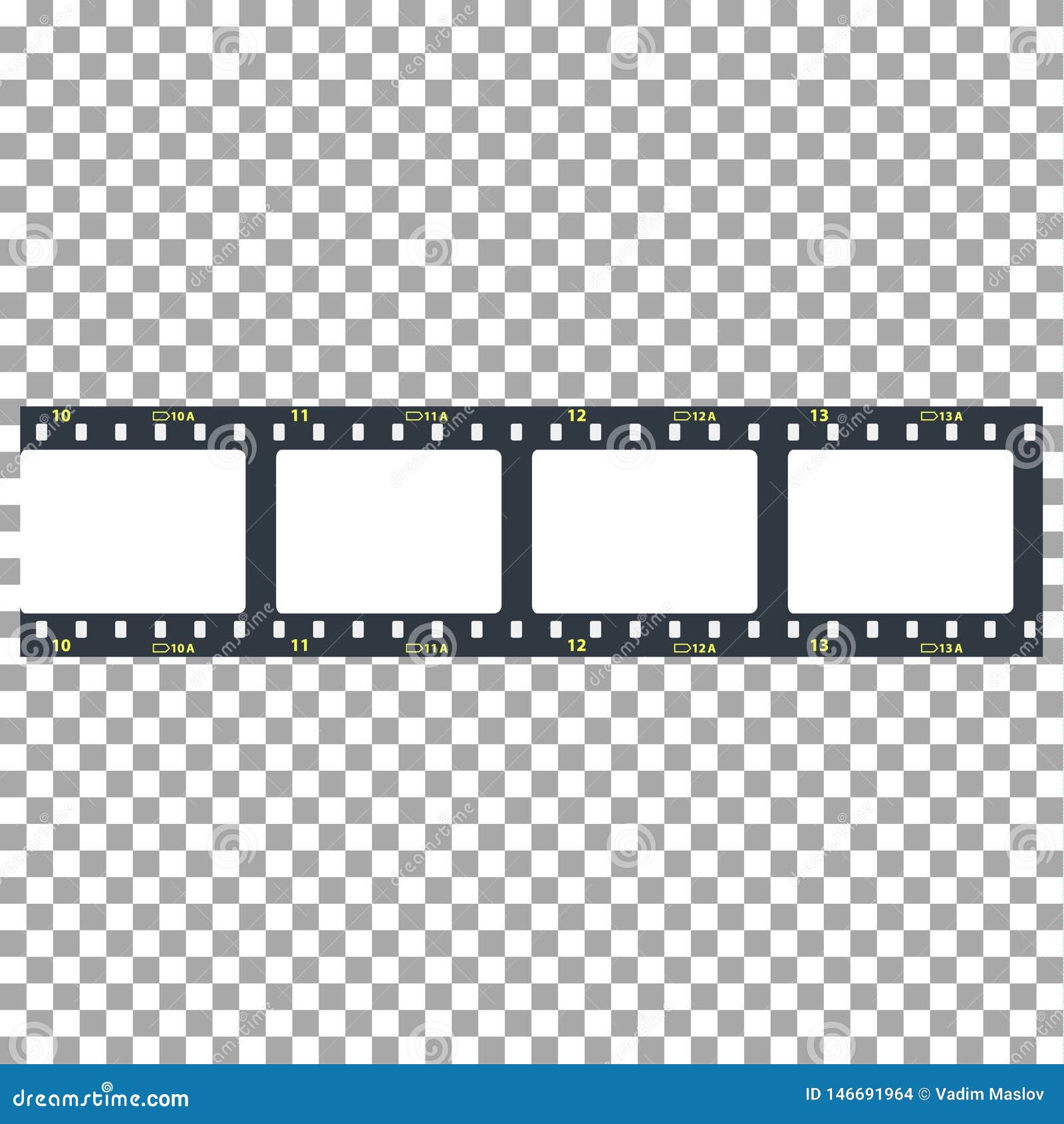 Long film strip. stock vector. Illustration of film - 146691964