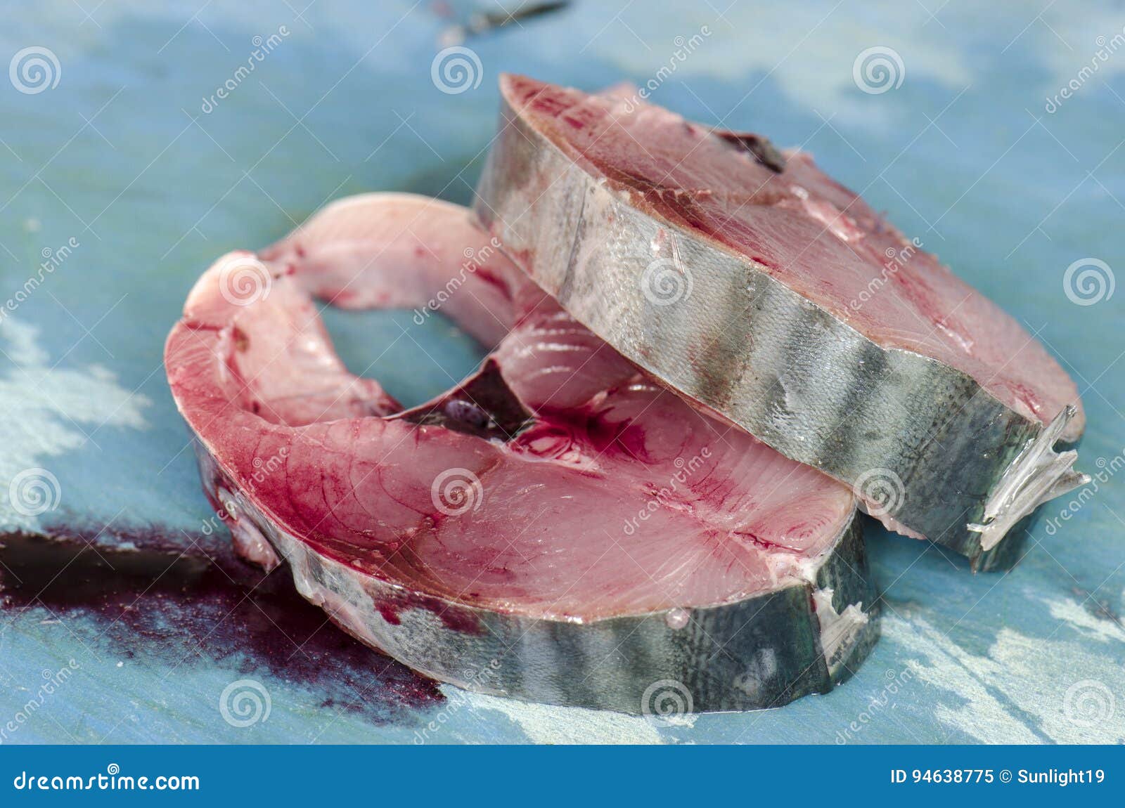 Long Fin Tuna on Ice at the Fish Market, Stock Image - Image of cold ...