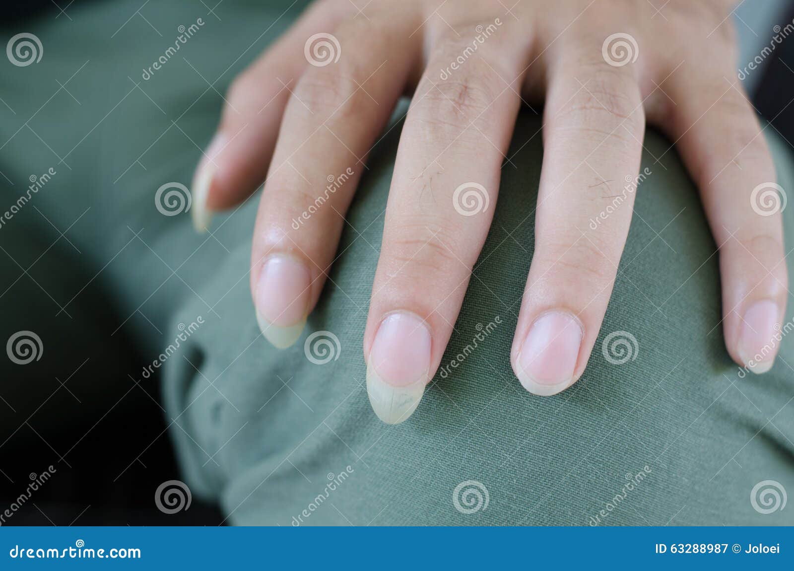 Long Fingernails In Red Nail Polish Color Royalty-Free Stock Image ...