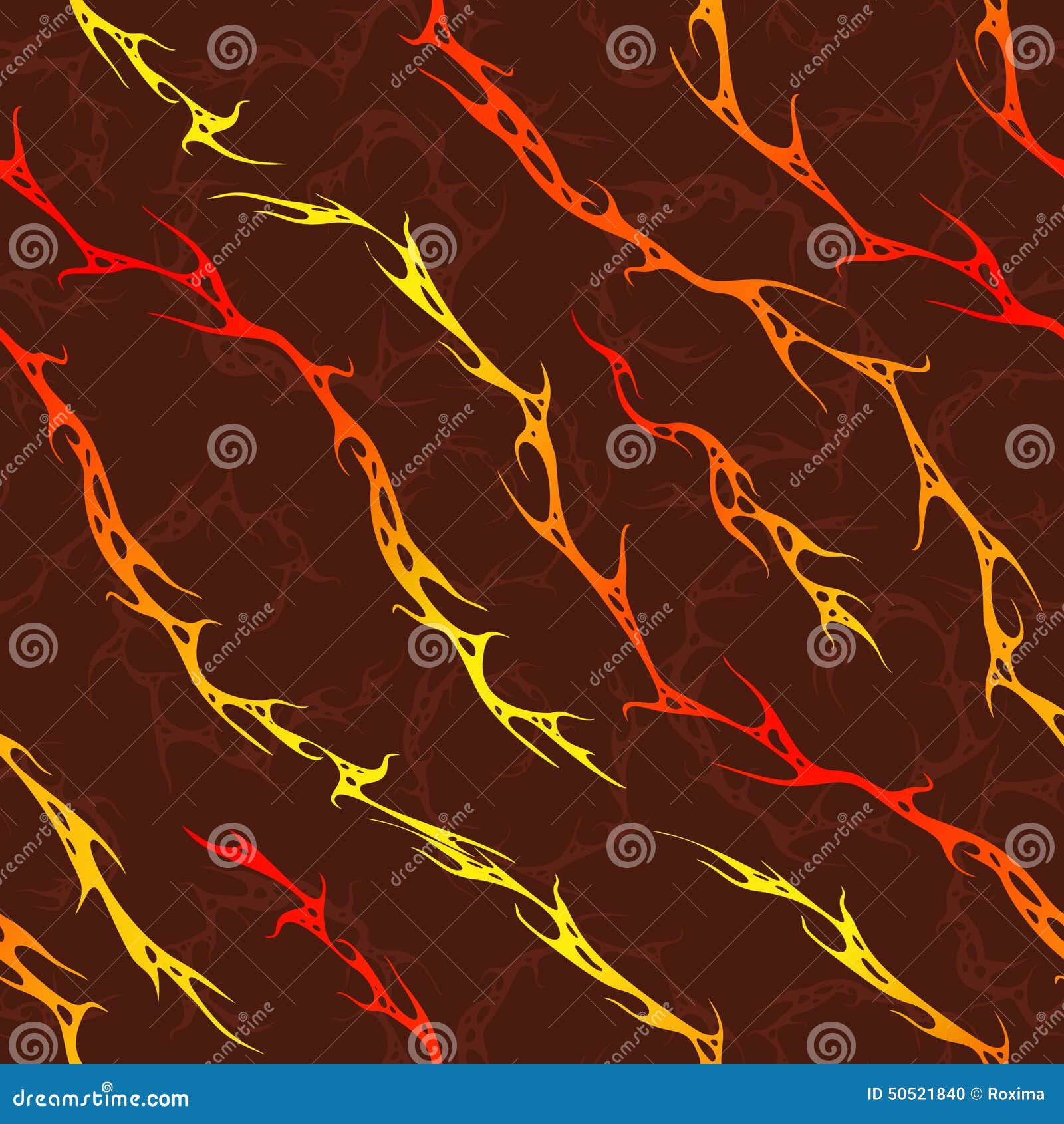 Long flames pattern stock vector. Illustration of curve - 50521840