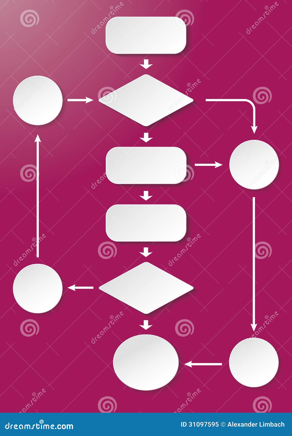 Long Flowchart Purple Background Cartoon Vector | CartoonDealer.com ...