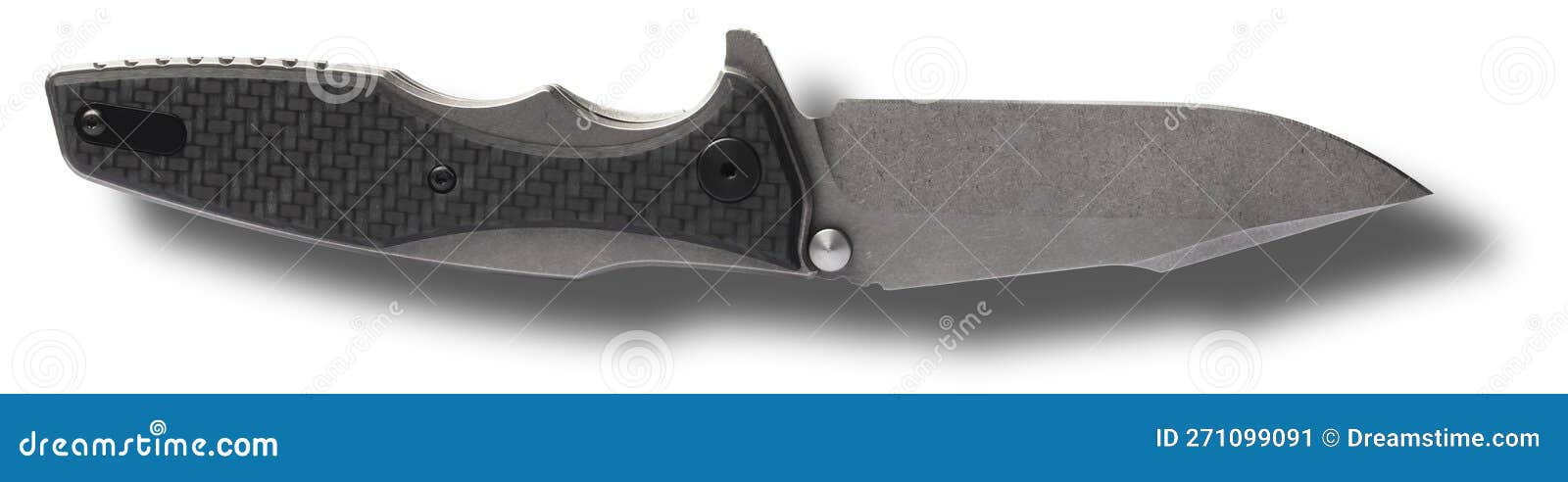 Long Folding Knife with Shadow Stock Image - Image of hiking, carry ...