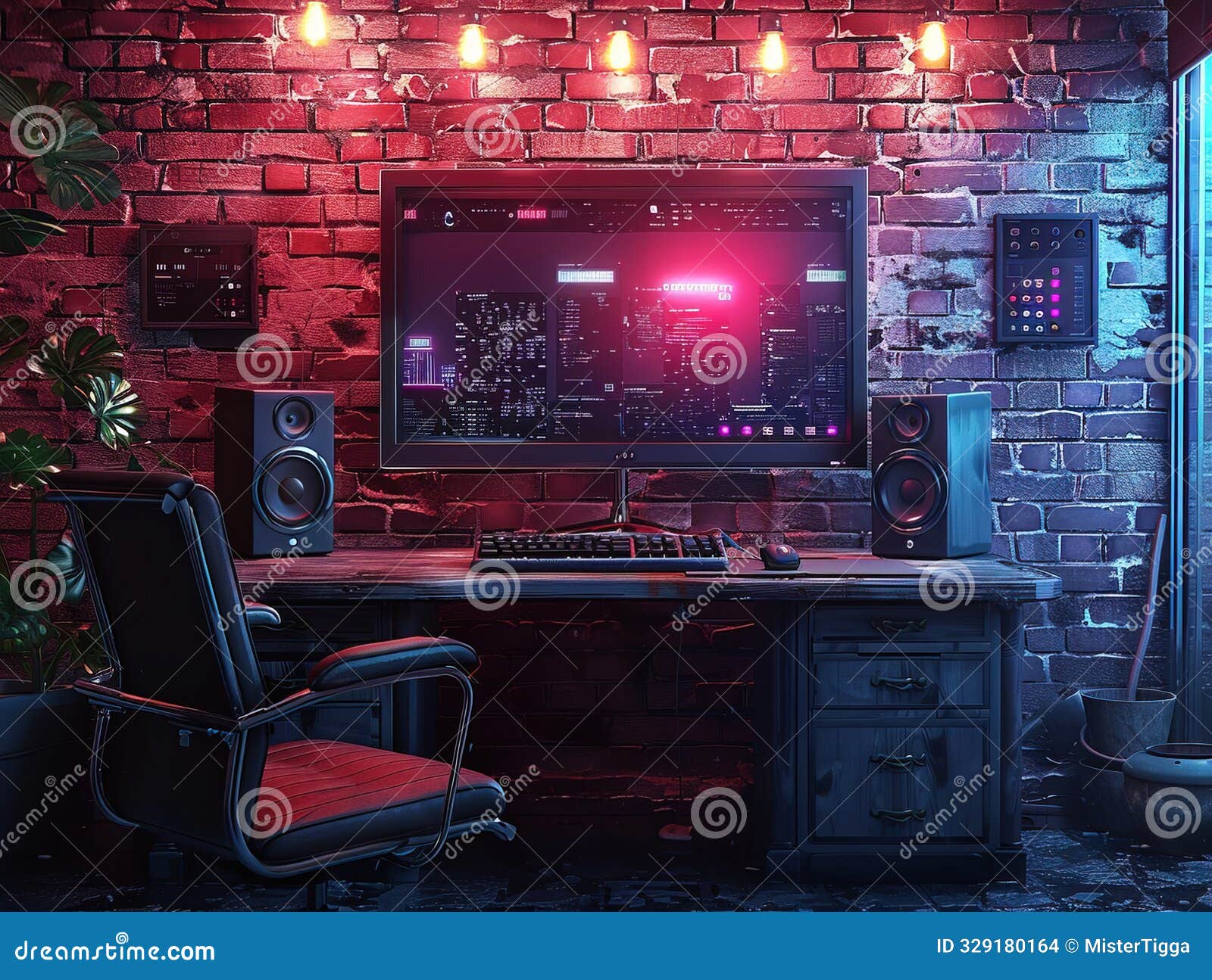 Long Form Video Conception. Man with Camera and Telescreen Concept of ...