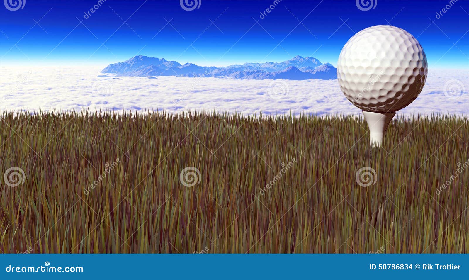 Long Golf Shot stock illustration. Illustration of ball - 50786834