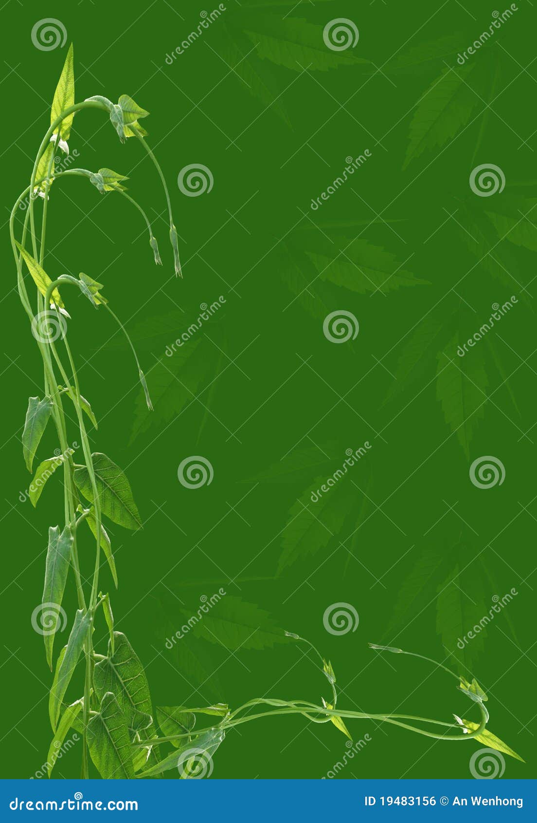 Green Tendril Structure Royalty-Free Stock Image | CartoonDealer.com ...