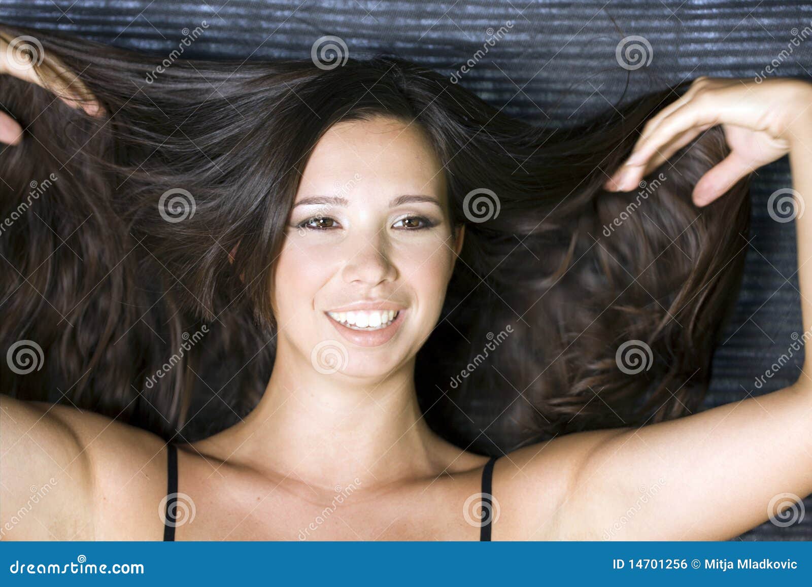 Long hair stock photo. Image of smiling, caressing, beauty - 14701256