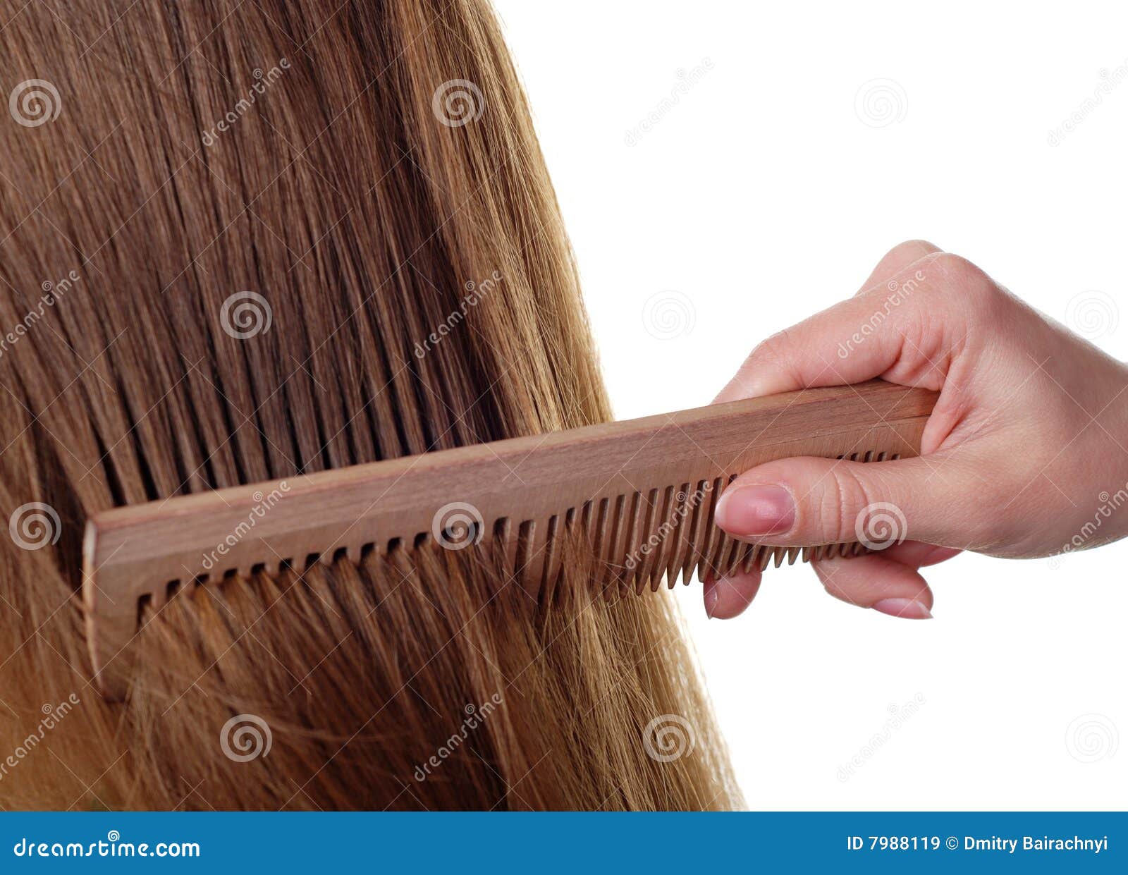 Long hair and comb stock image. Image of wood, woman, hairdresser - 7988119