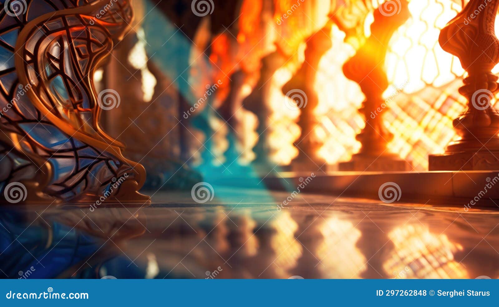 Long Hallway With Doors Gradually Getting Smaller, Displaying Linear ...