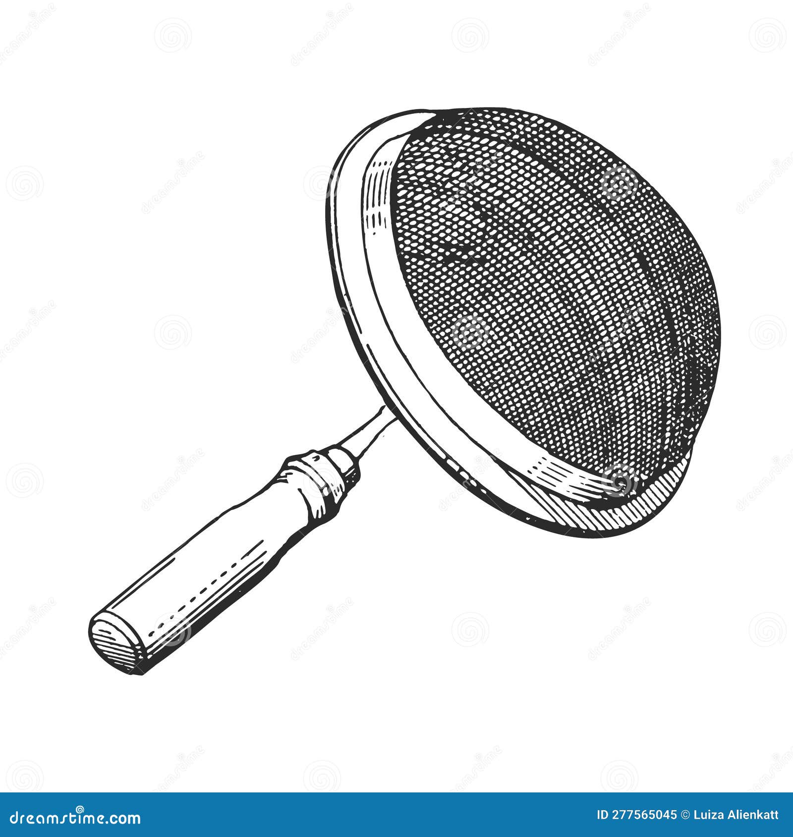 Long handle colander stock vector. Illustration of cooking - 277565045