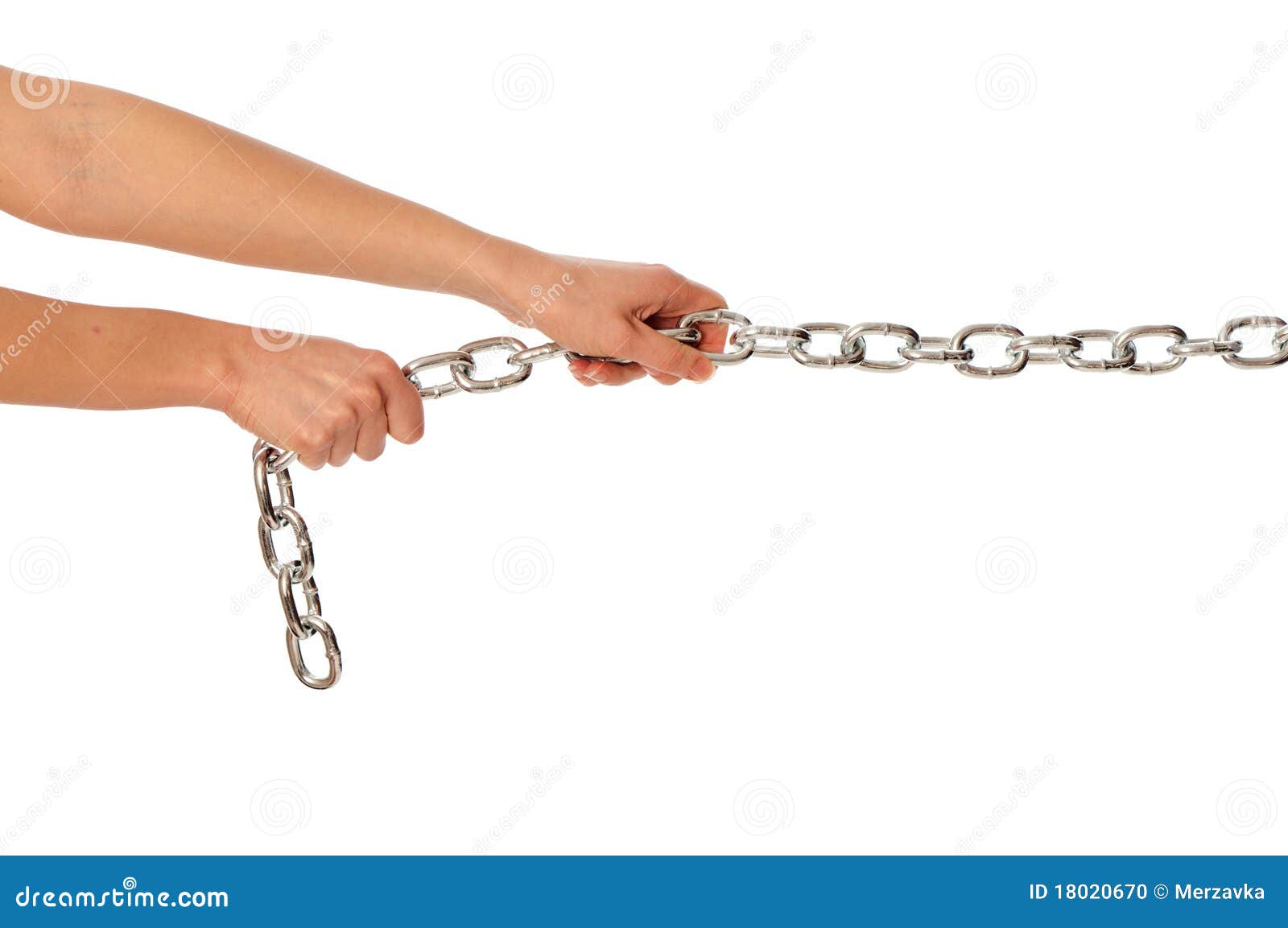 A long heavy metal chain stock photo. Image of metallic - 18020670