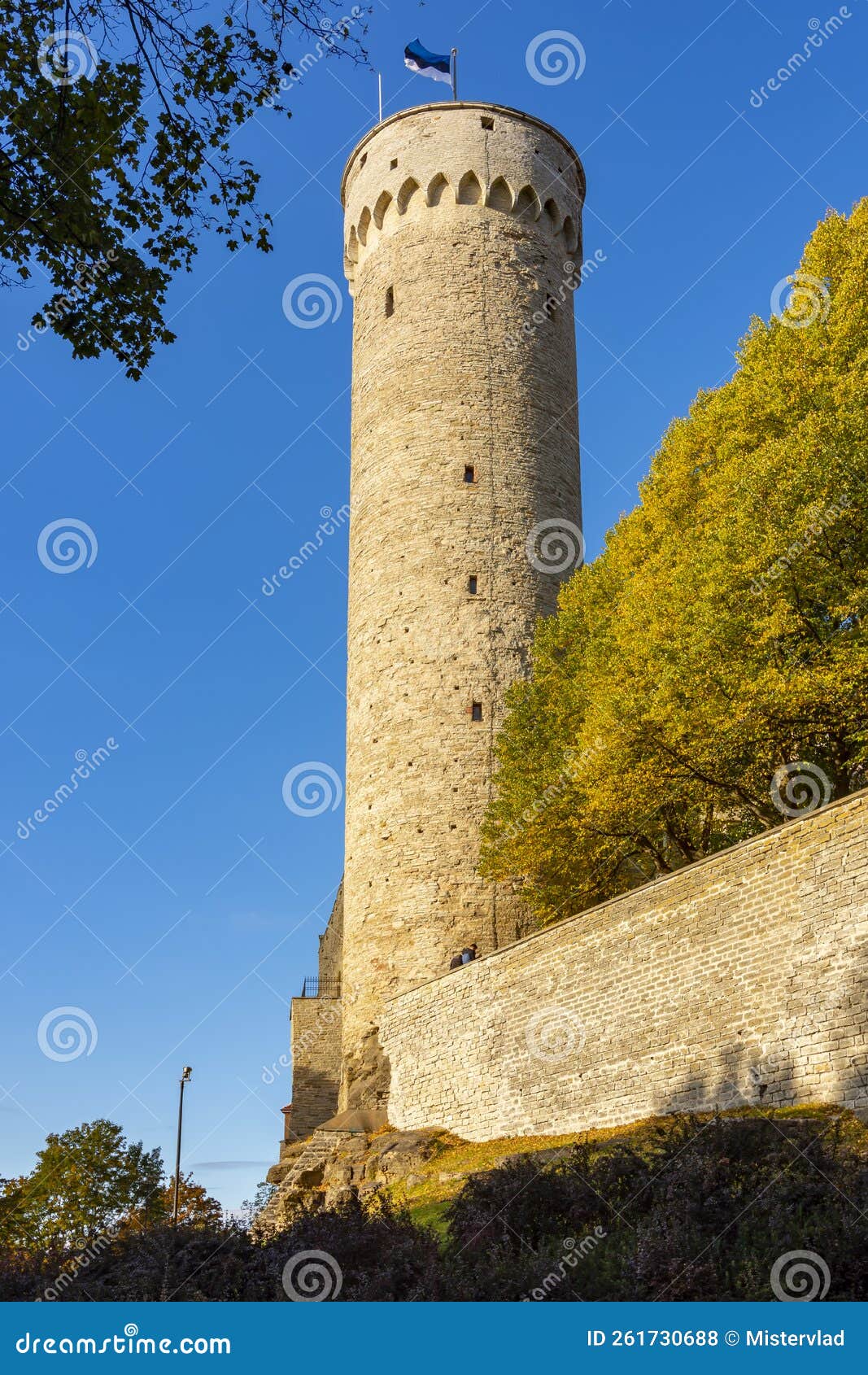 Long Herman Tower of Tallinn Castle, Tallinn, Estonia Stock Photo ...