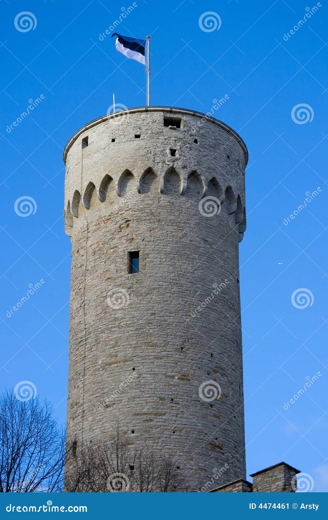 Long Hermann Tower In The Narva Castle Royalty-Free Stock Photo ...