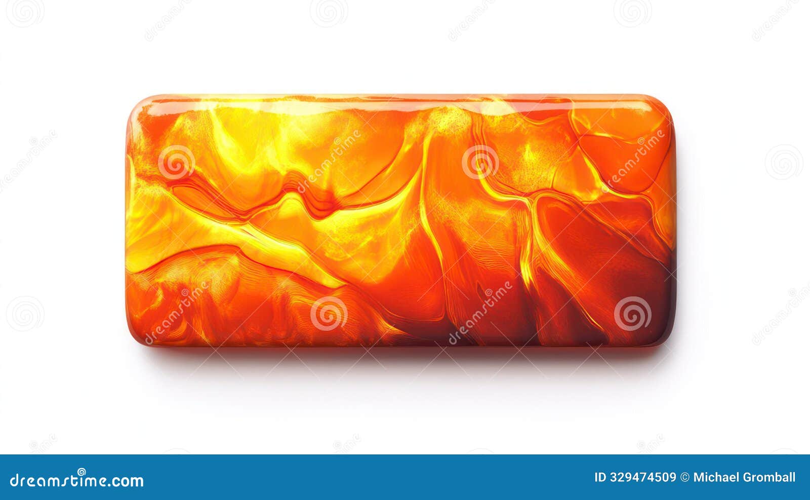Long Hot Lava Rectangle Button Isolated on White Created with ...