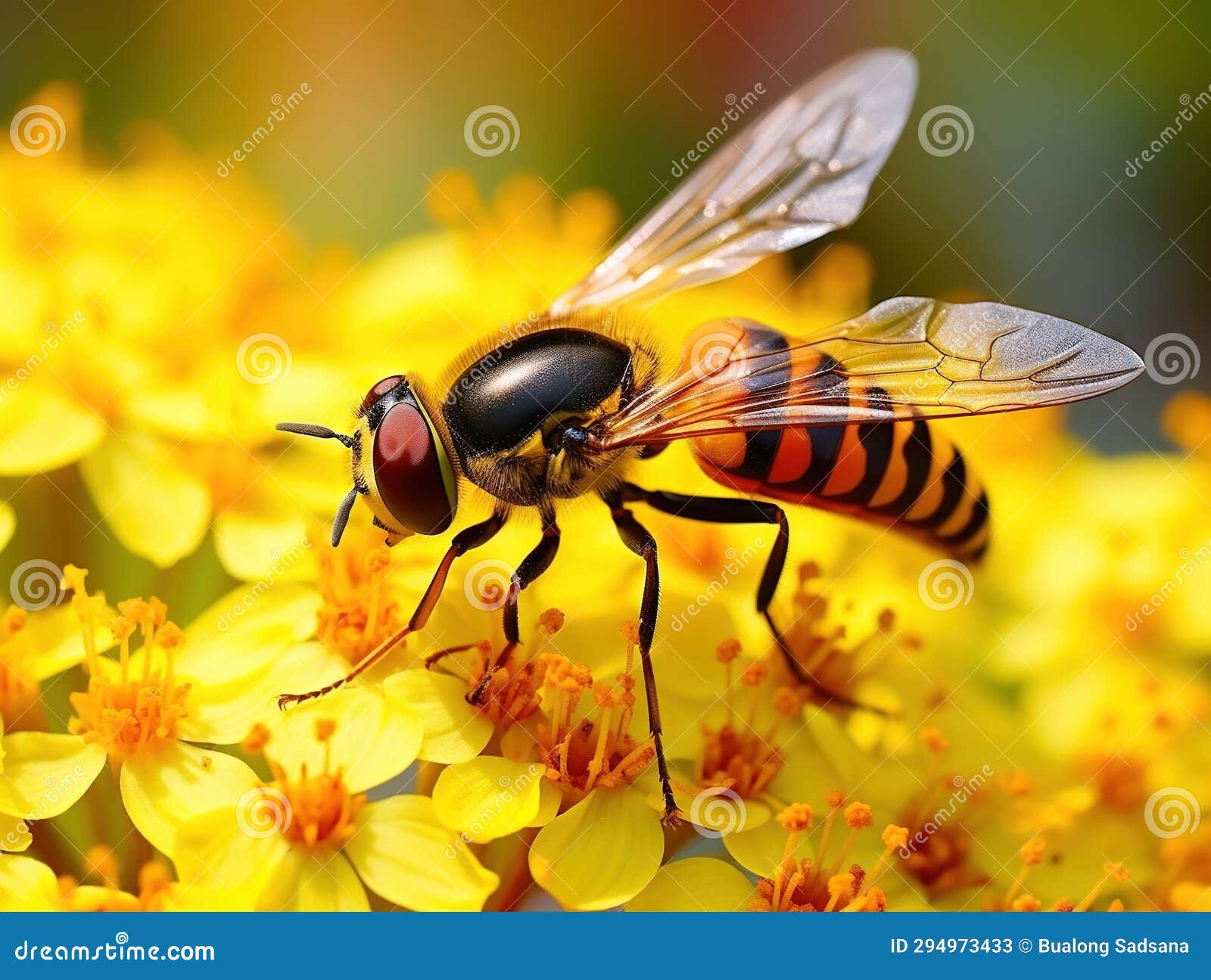 Long Hoverfly (Sphaerophoria Scripta) Made With Generative AI ...