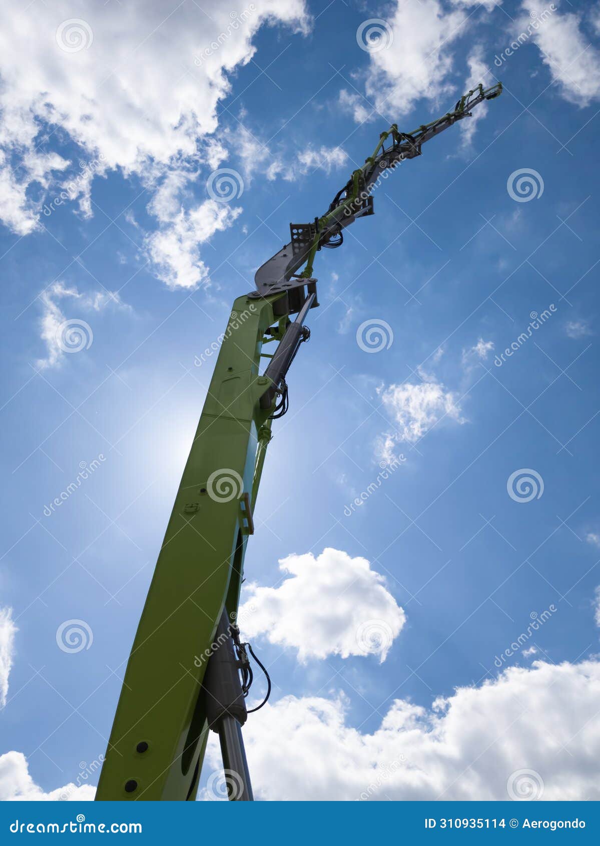 Long Hydraulic Hose Lifter Arm Stock Photo - Image of machine, system ...
