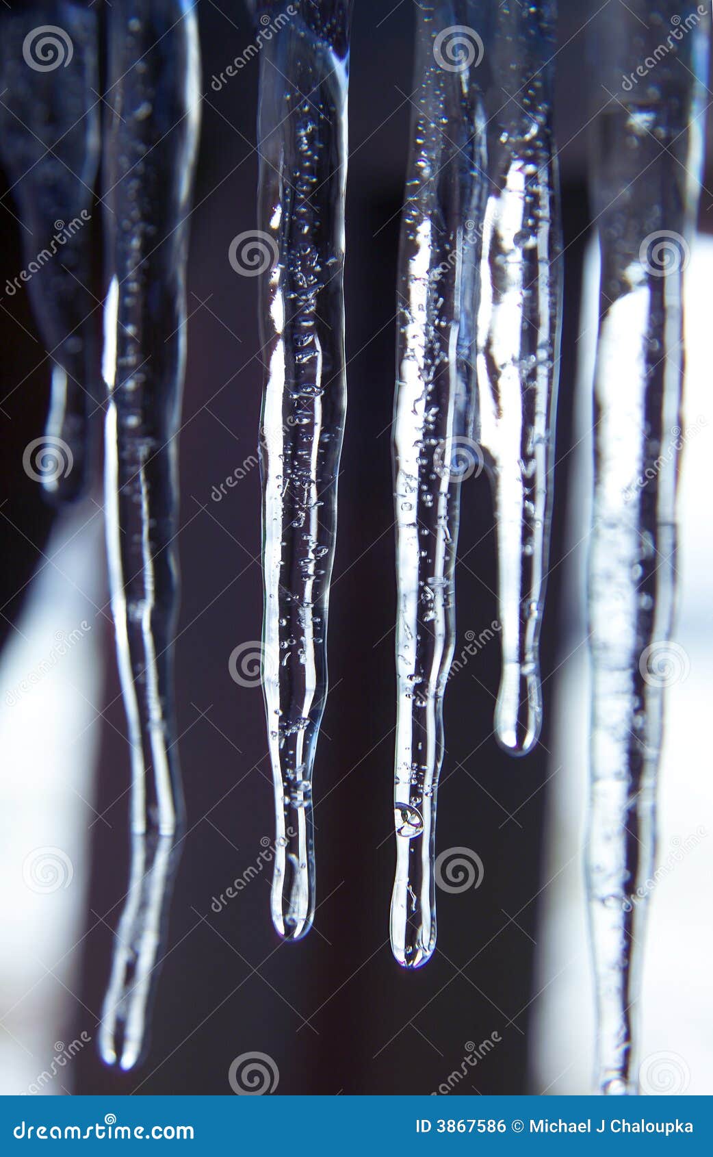 Long icicles stock photo. Image of freeze, frost, drip - 3867586