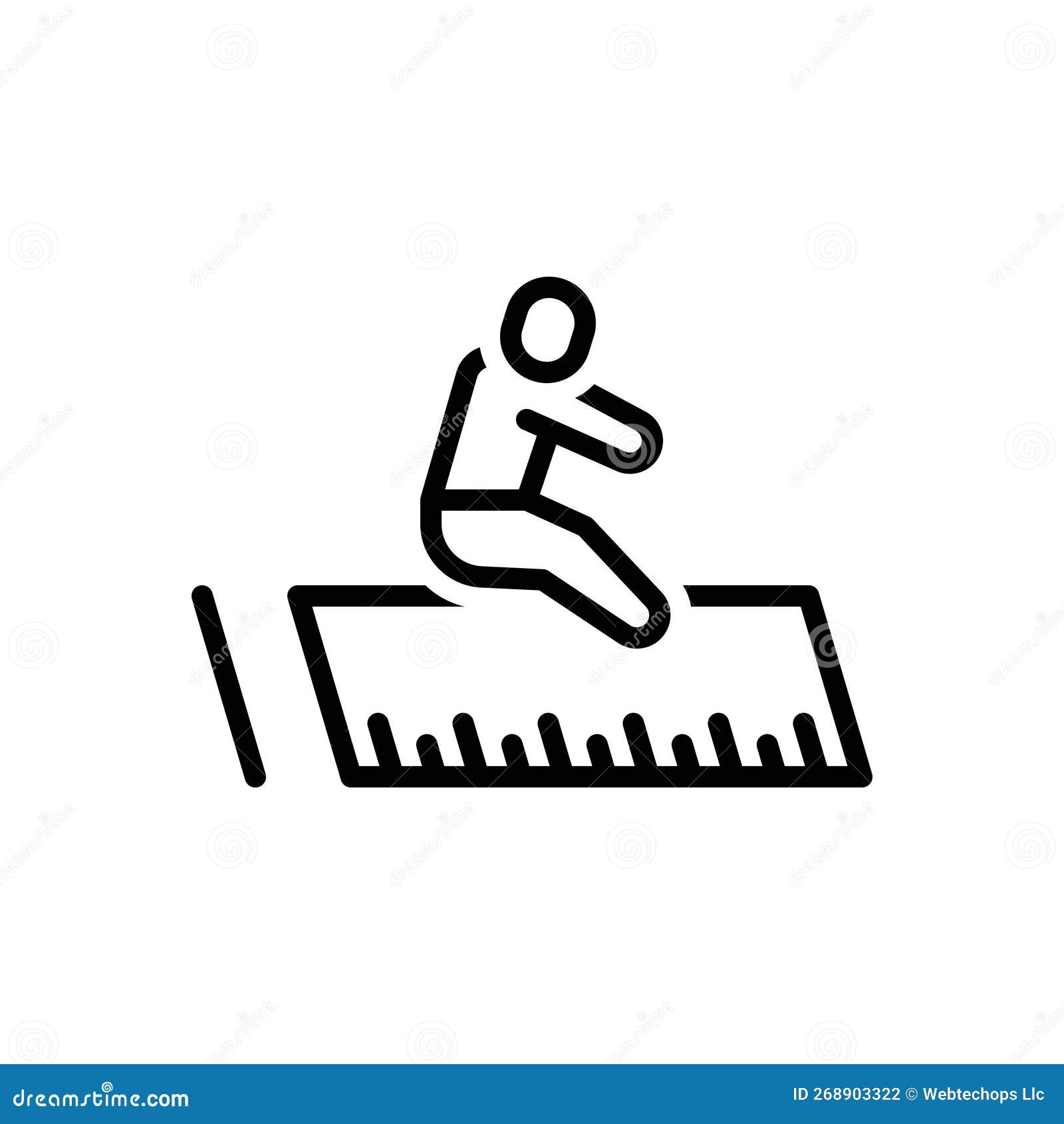 Black Line Icon for Long, Game and Playing Stock Vector - Illustration ...