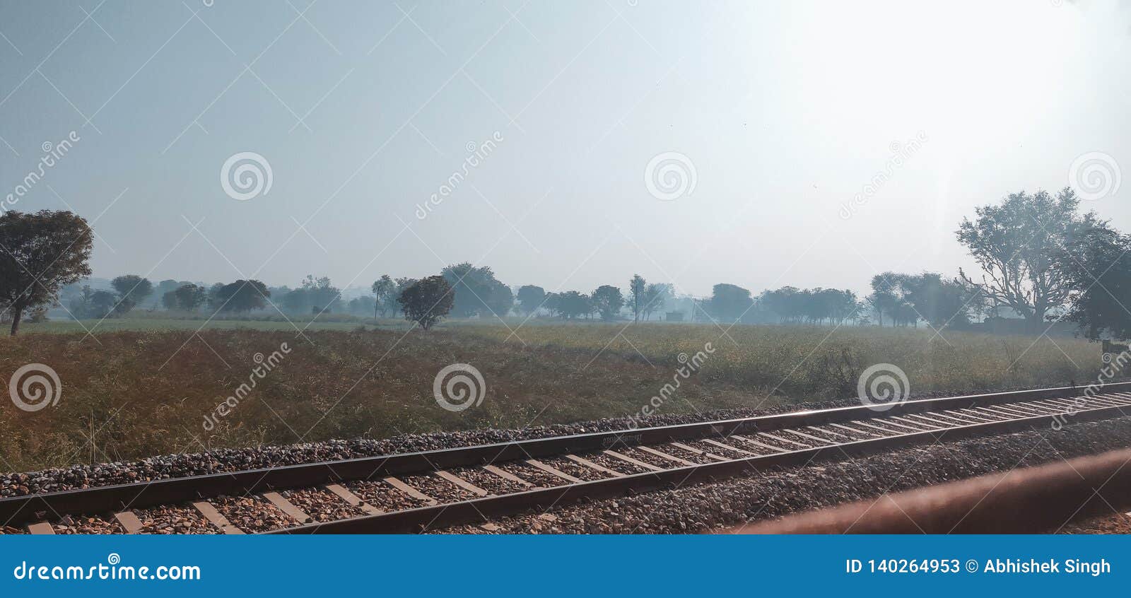 Long Indian Railways Train Track Stock Image - Image of infrastructure ...
