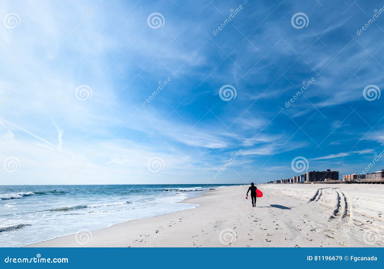 Long Island Beach in November Stock Image - Image of location, coastal ...