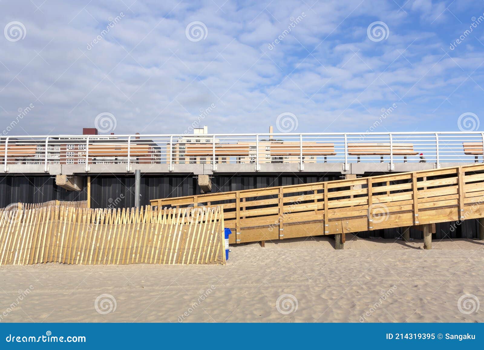 Long Island, New York Long Beach Promenade Stockbild - Bild von strand ...